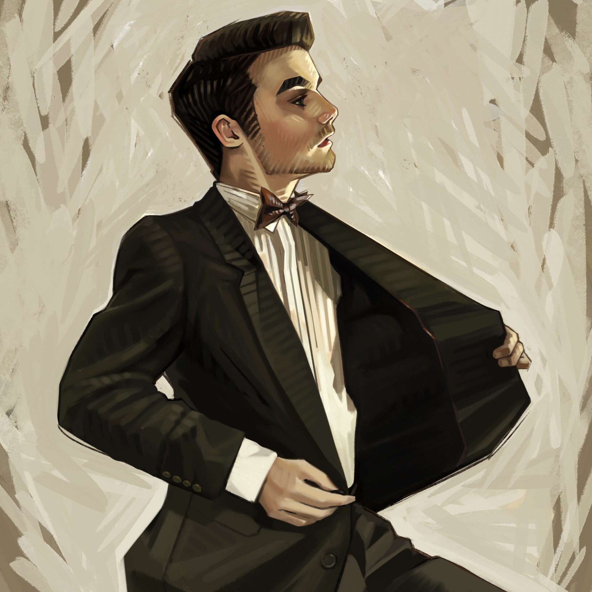 ArtStation - J.C. Leyendecker Style Portrait