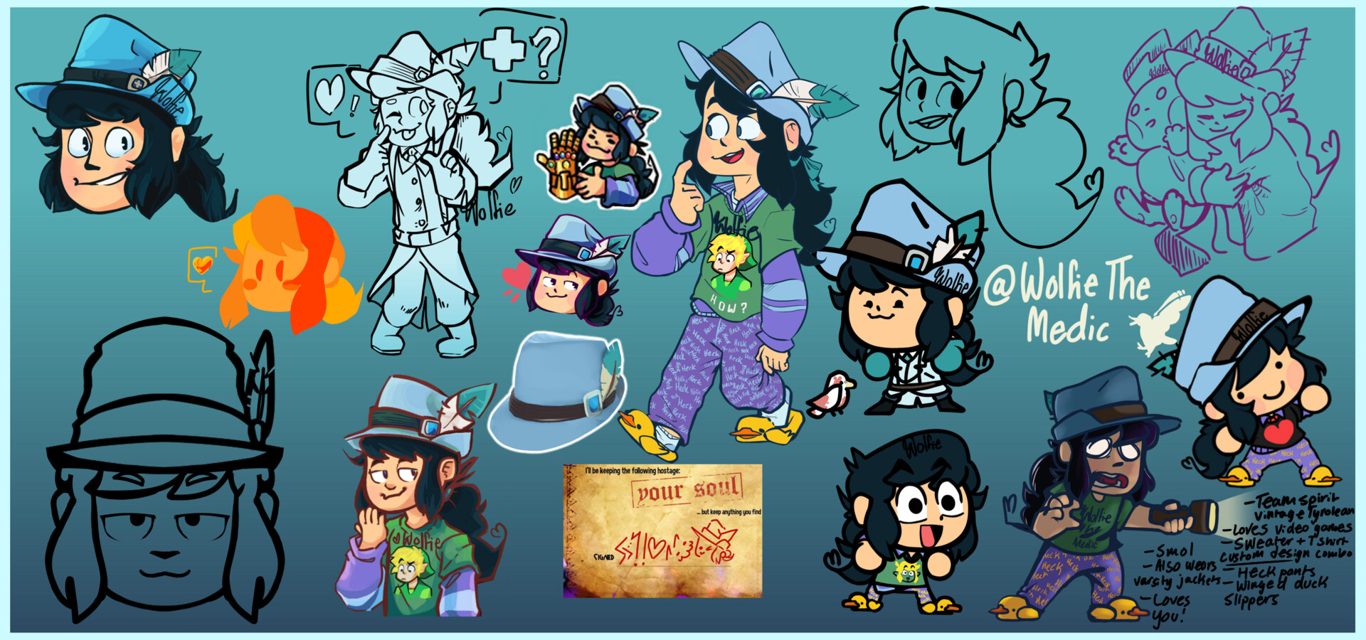 Wolfie ! - Wolfie's Mega-Collection References of Characters