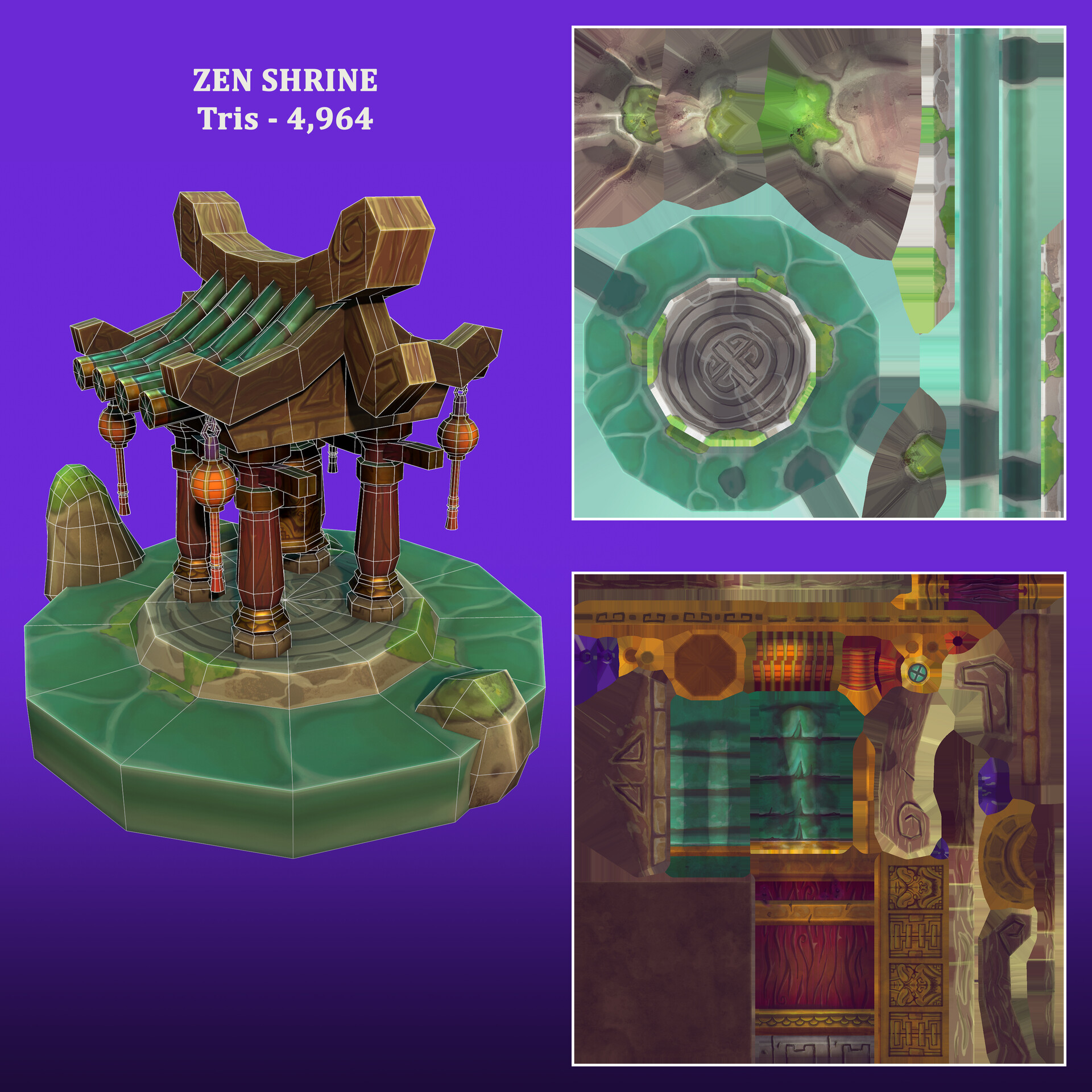ArtStation - Stylized Zen Shrine