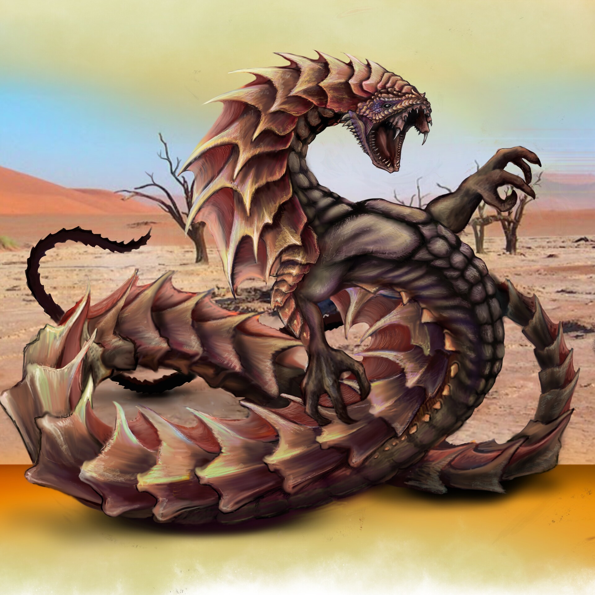 ArtStation - Sand Dragon Snake