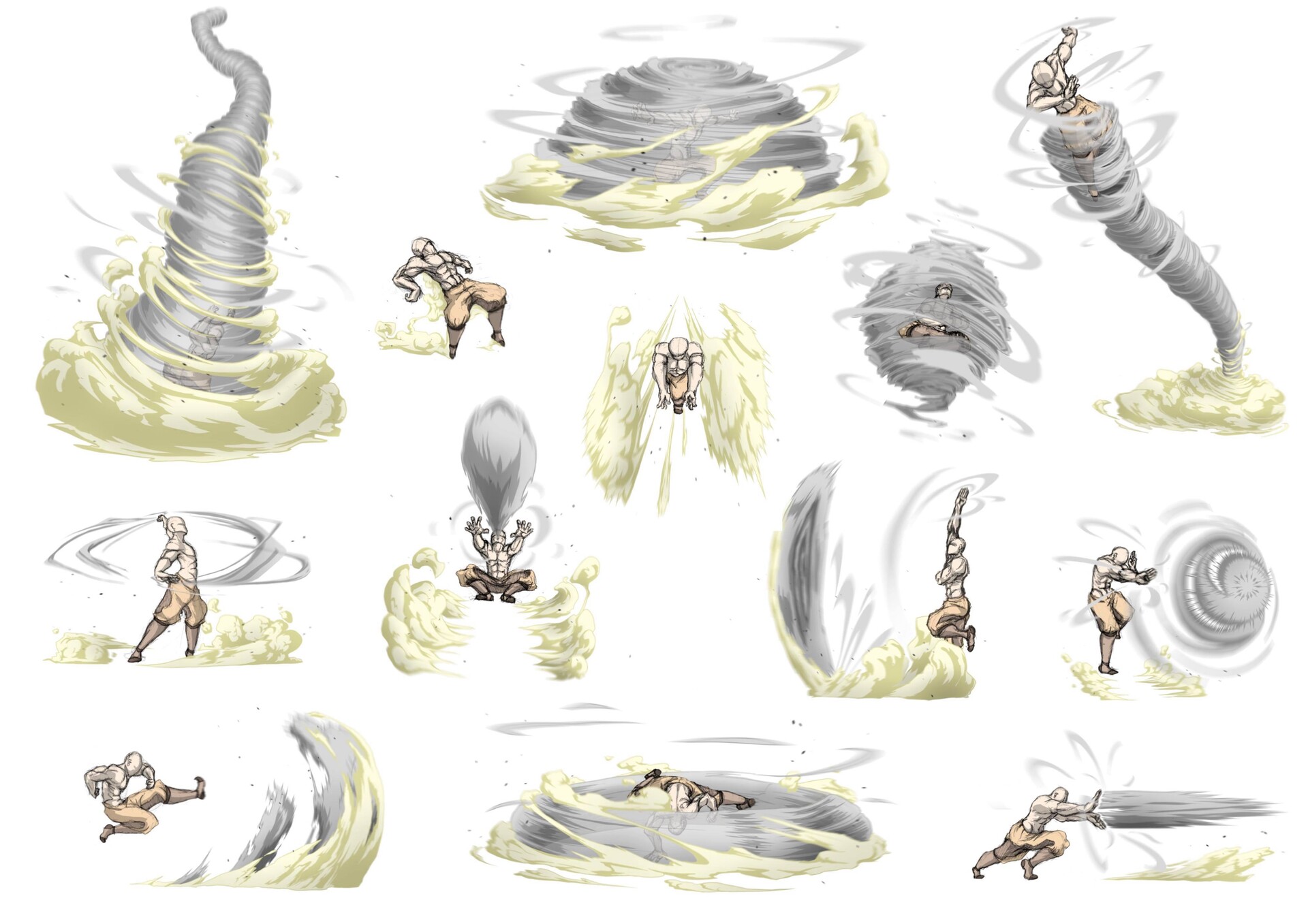 how to draw lightning bending