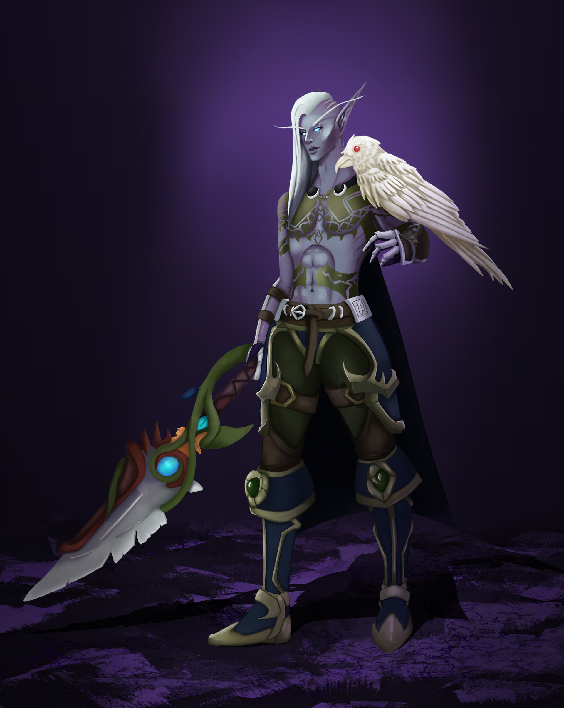 ArtStation - Void Elf Hunter, Tatum Fowler