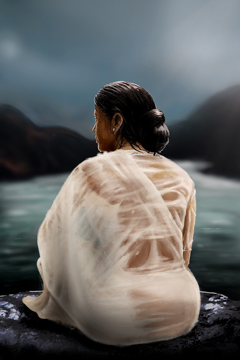 ArtStation - On the banks of Ganges