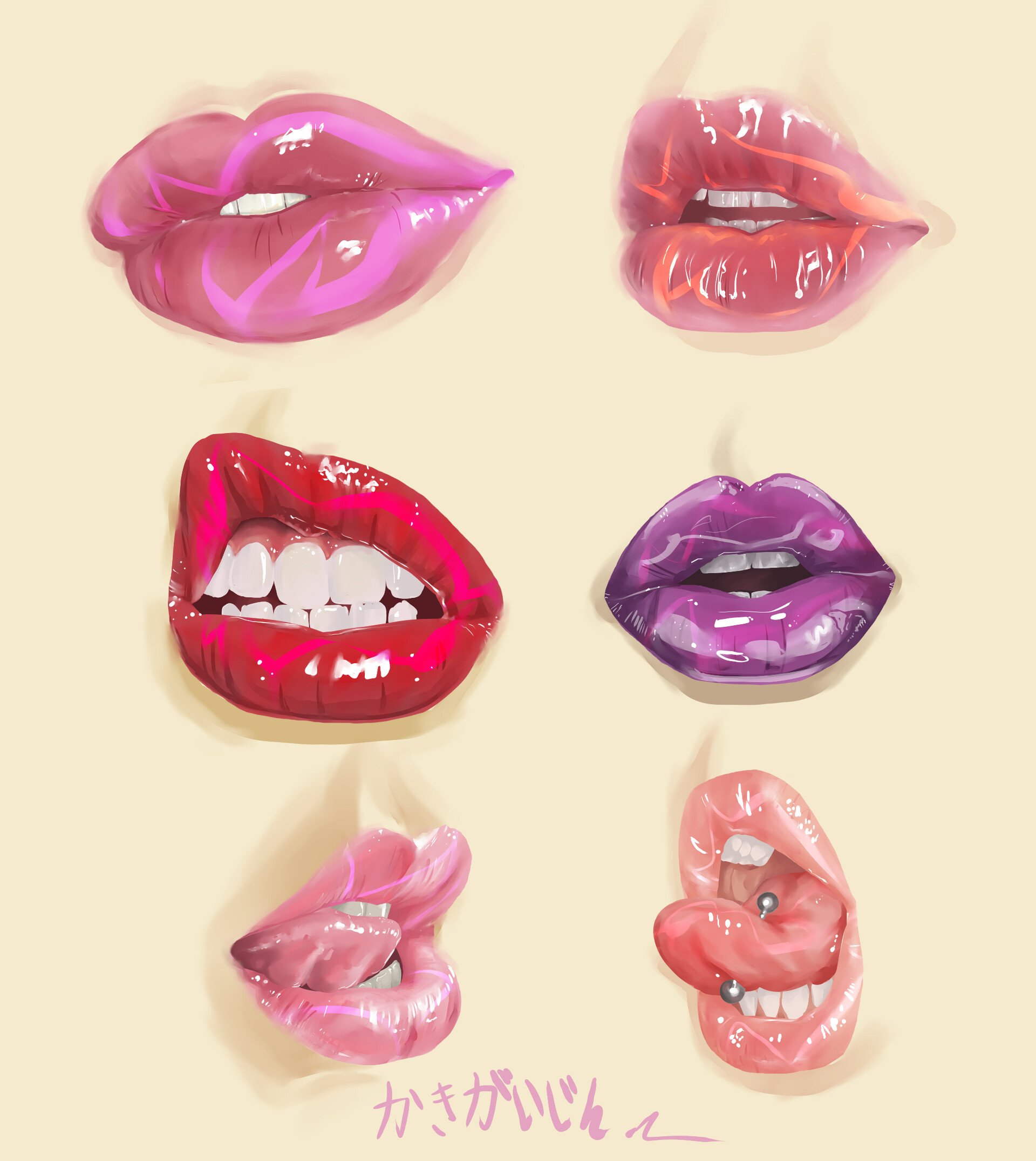 ArtStation - candy lips
