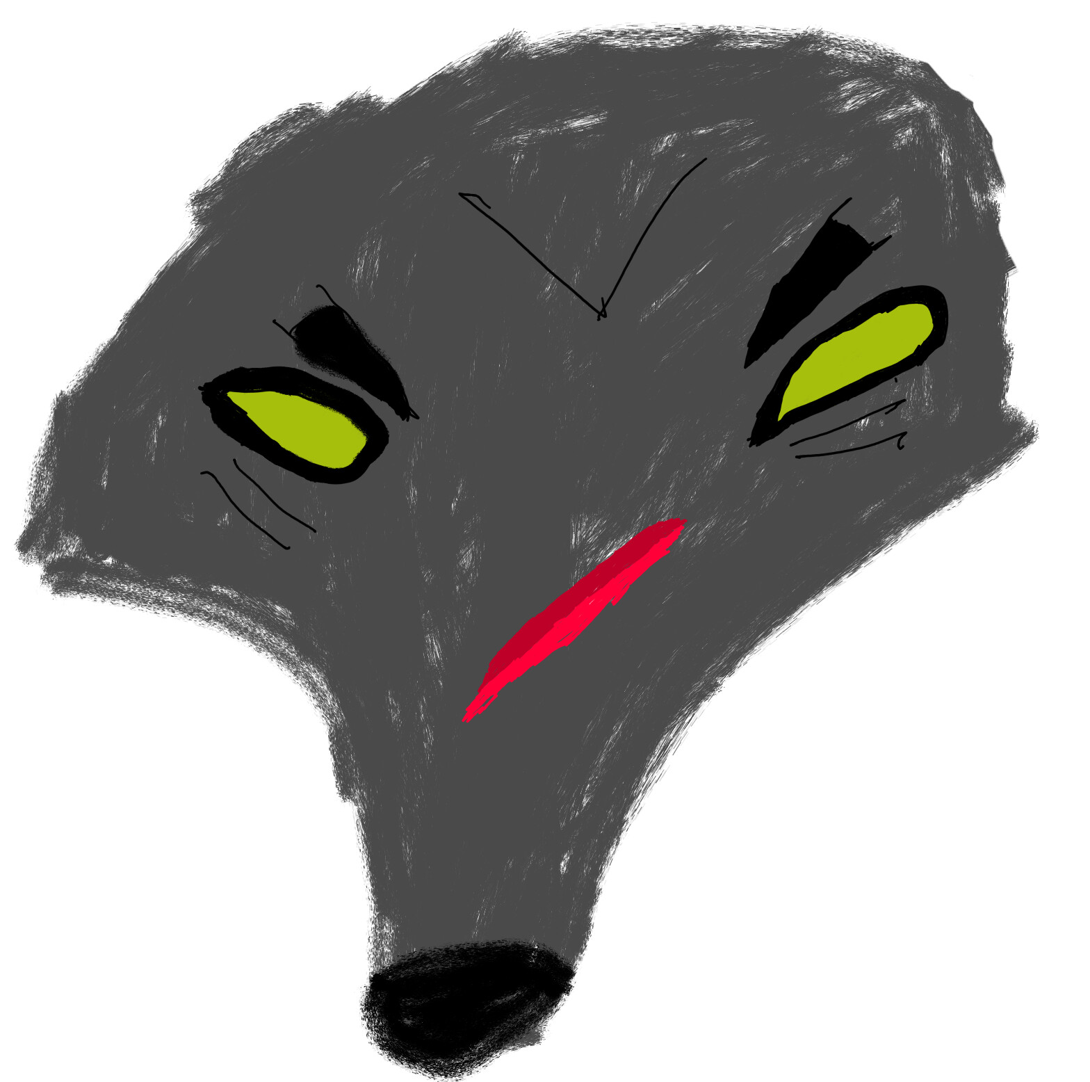 ArtStation - Wolf head 2d