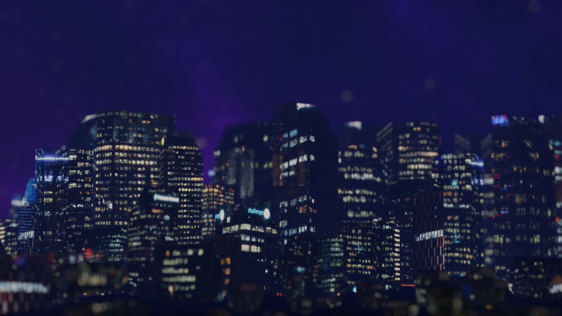 ArtStation - Spacey City Skyline