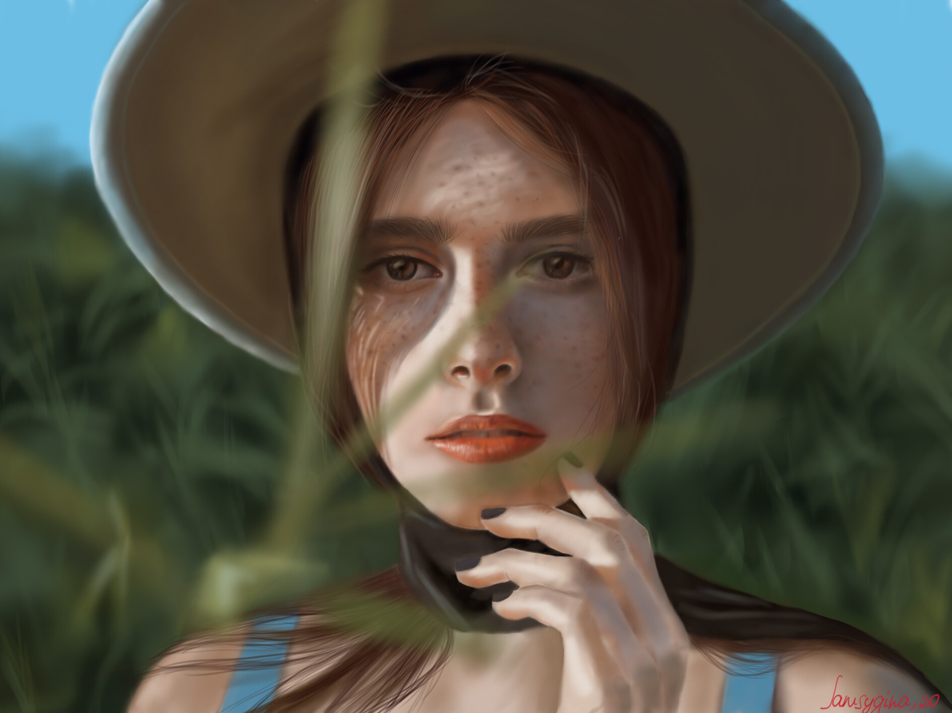 ArtStation - Girl in the hat