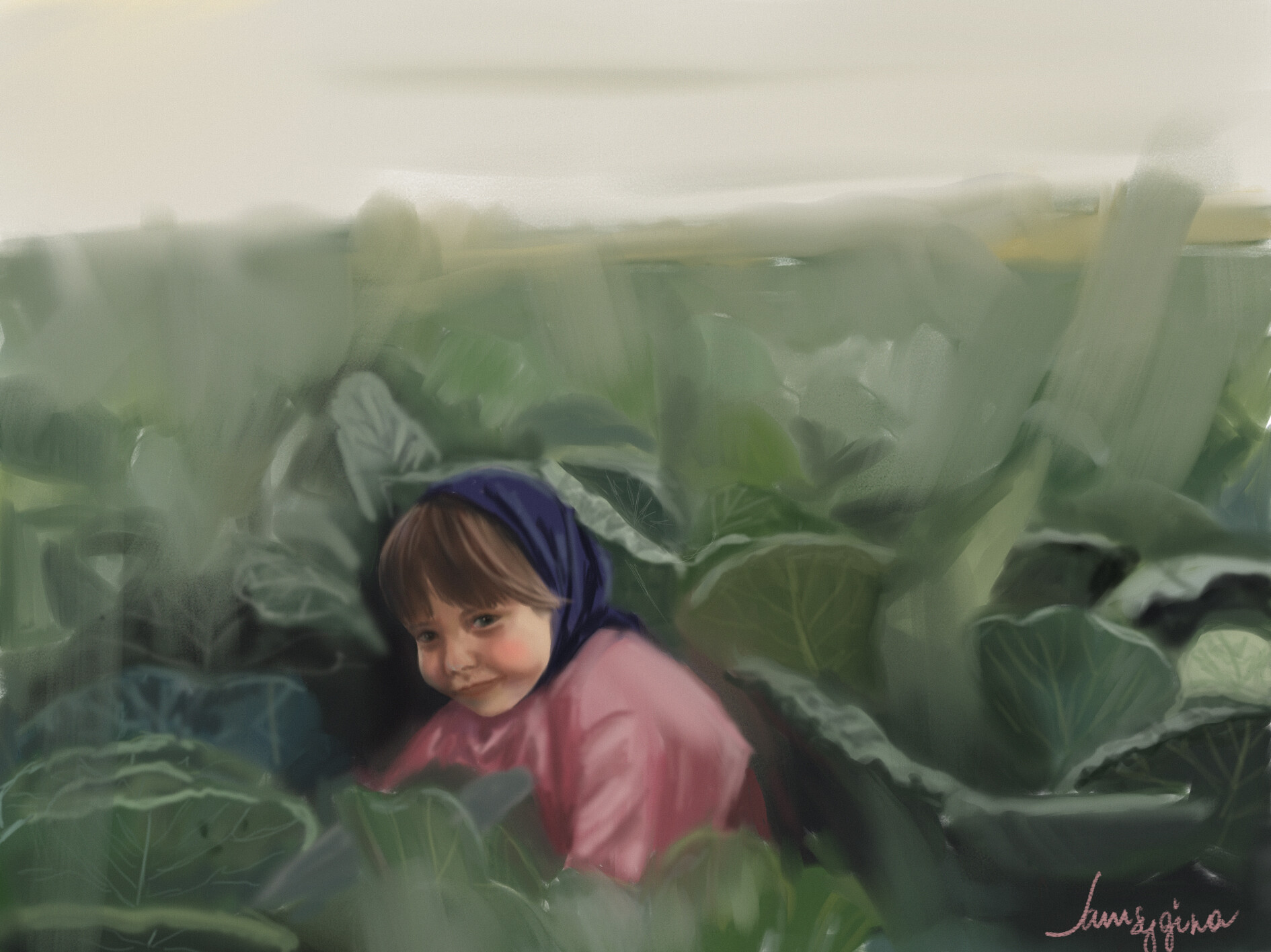 ArtStation - Girl in the cabbage