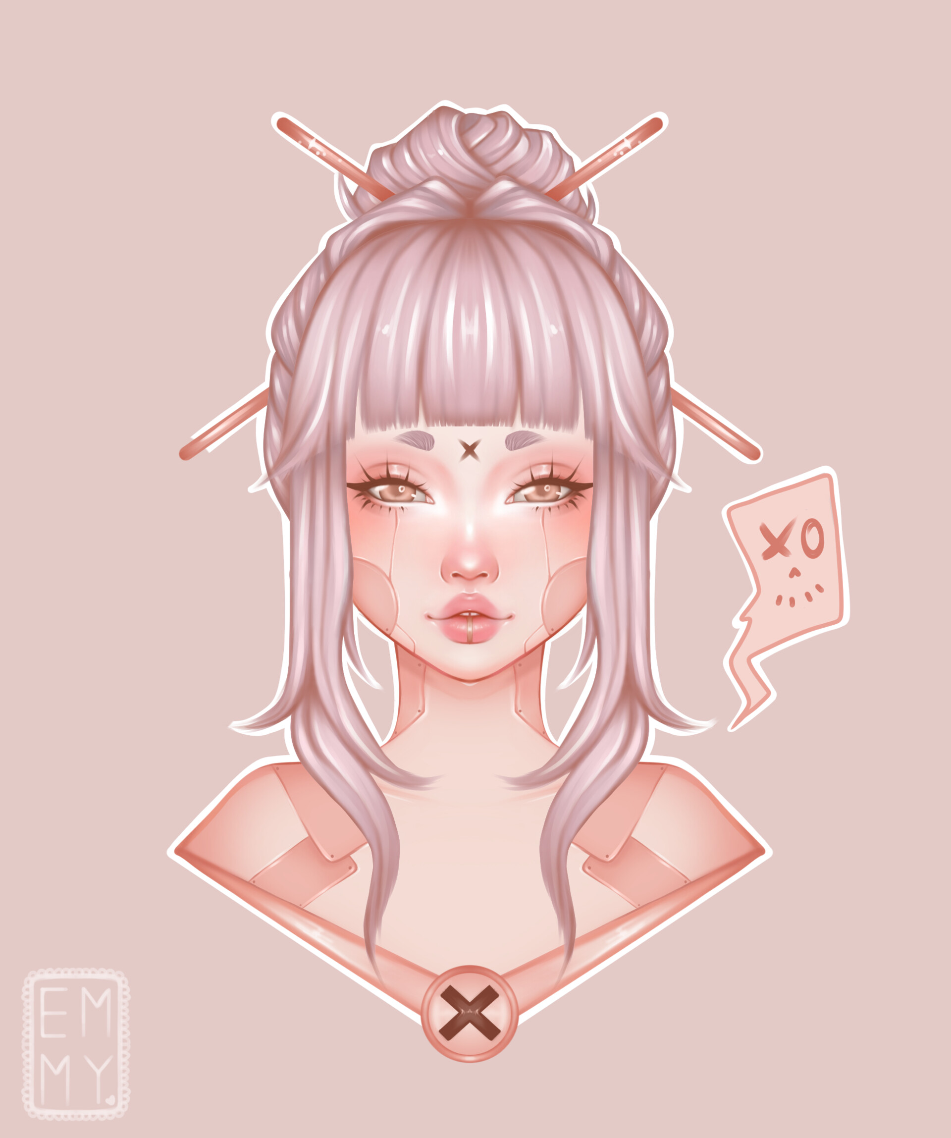 ArtStation - Cyberpunk chick~