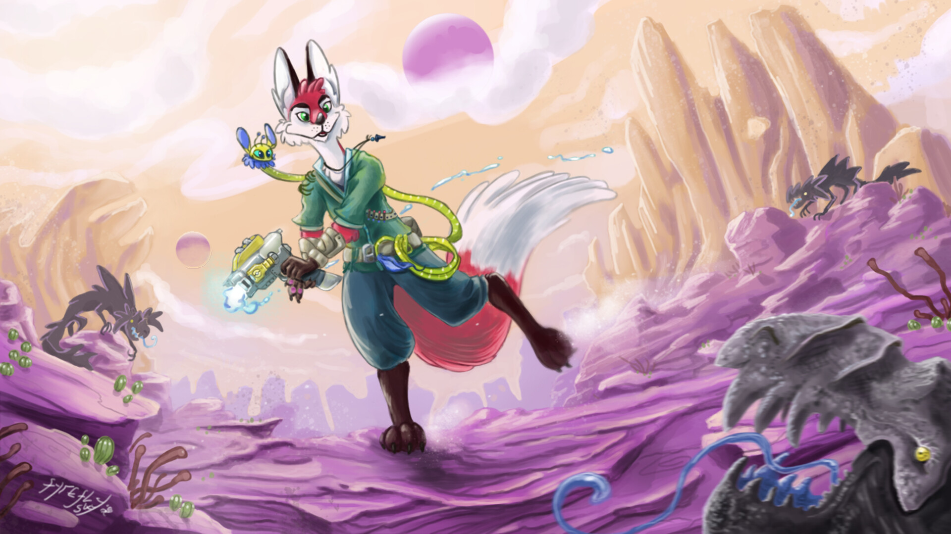 ArtStation - Intergalactic Fox adventurer