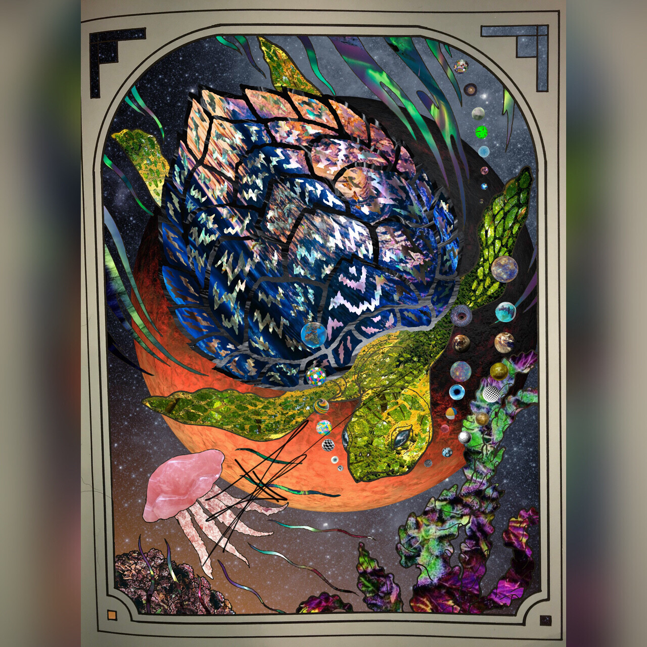 ArtStation - “Earth Turtle” Collage Color