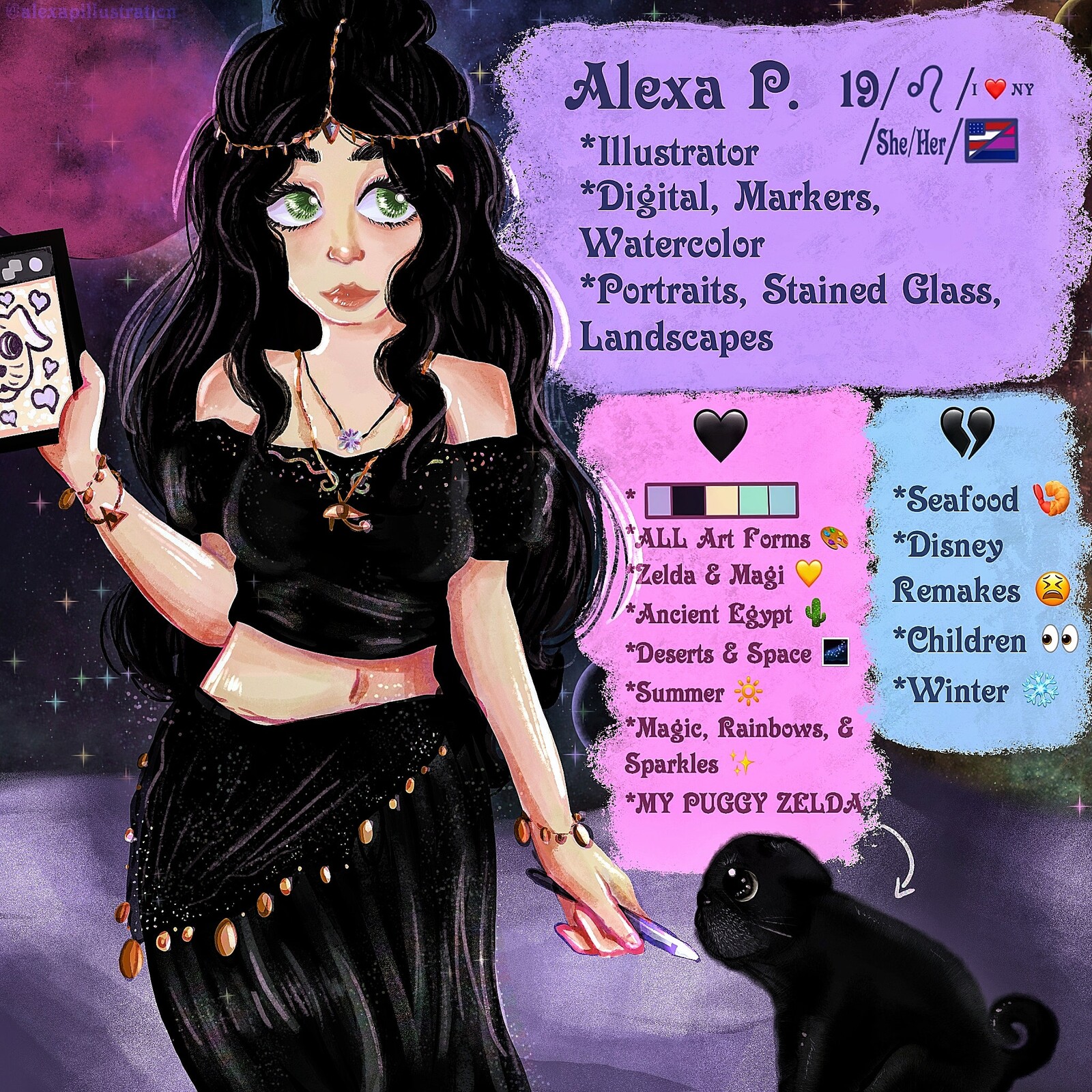 Alexa P. - 🖤🌌 Meet the Artist! 🌌🖤