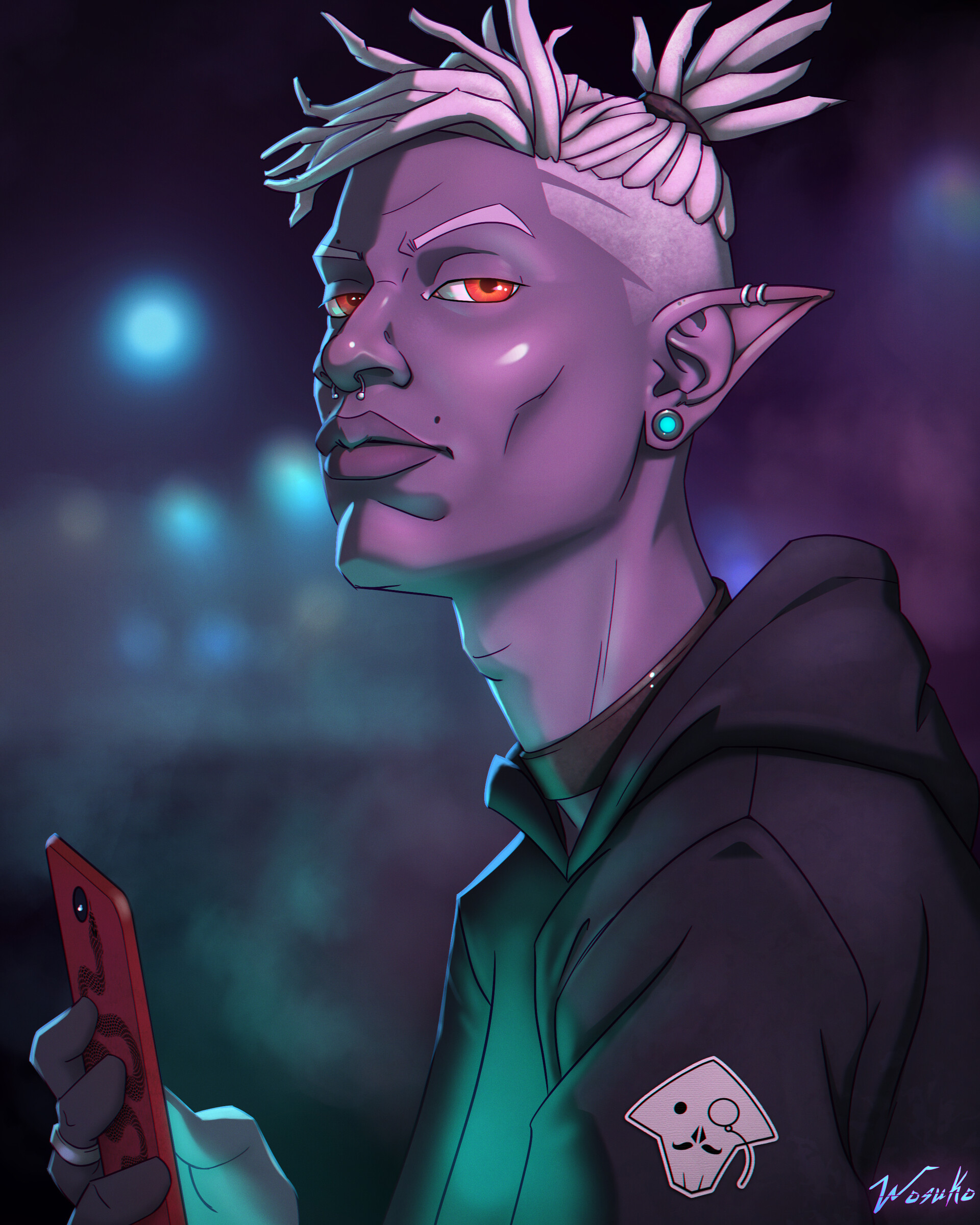 ArtStation - Dark Elf Hacker