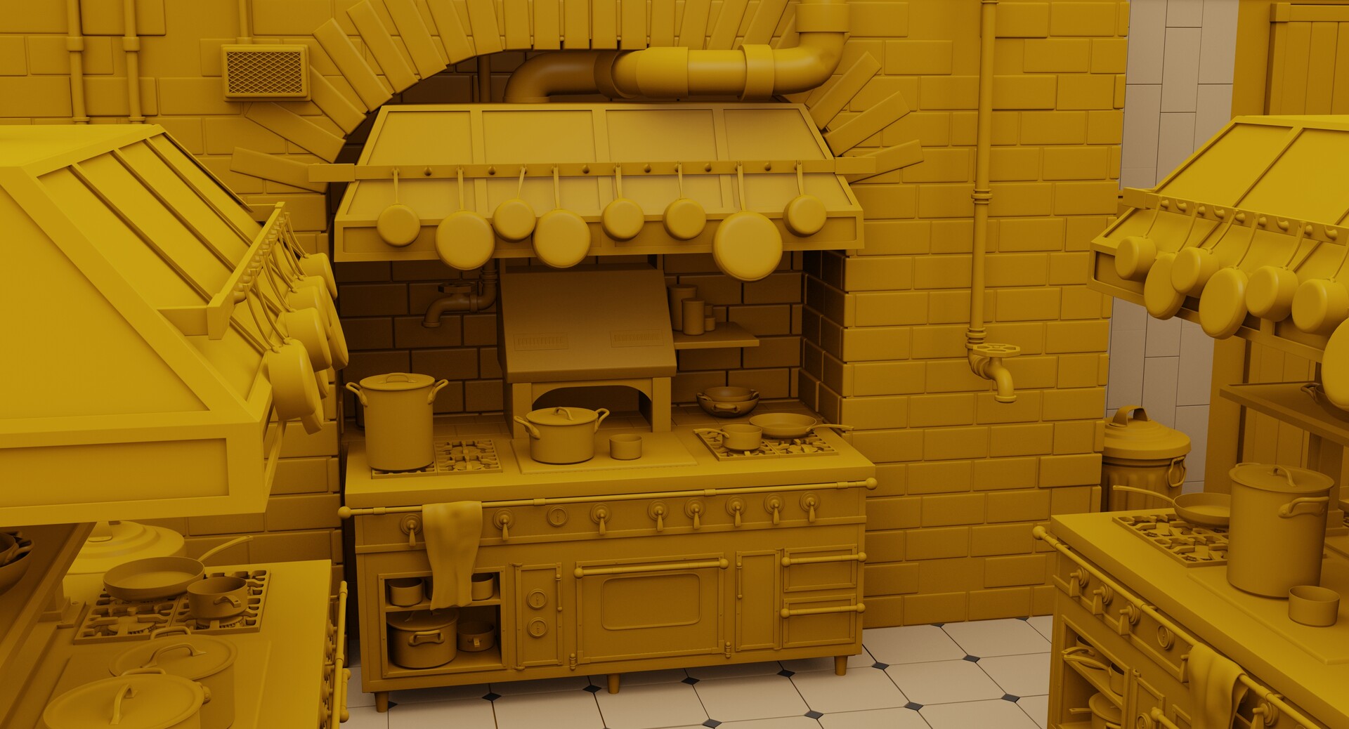 ArtStation - Gusteau's Kitchen Ratatouille Environment - Concept art of ...