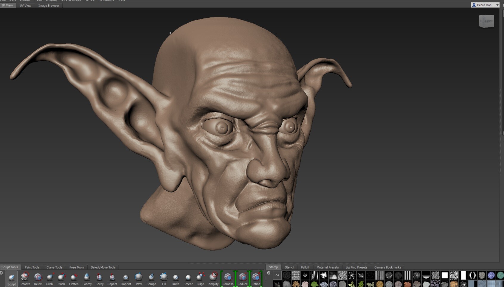 ArtStation - Sculp Study | Mudbox | Goblin