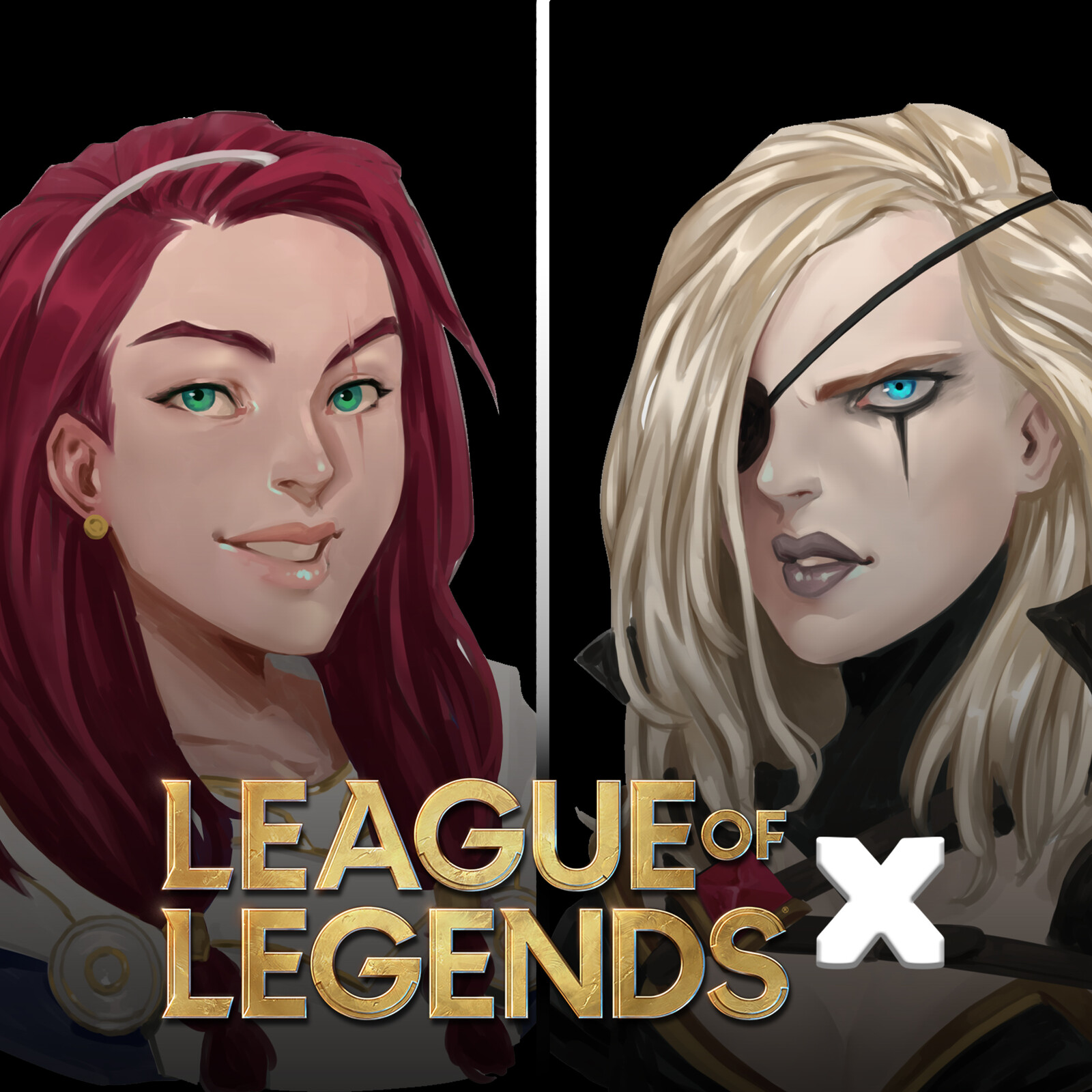 HANAFUDA - LEAGUE OF LEGENDS X - Katarina x Lux