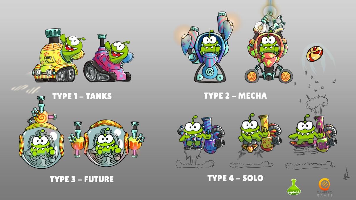 ArtStation - Om Nom game concepts