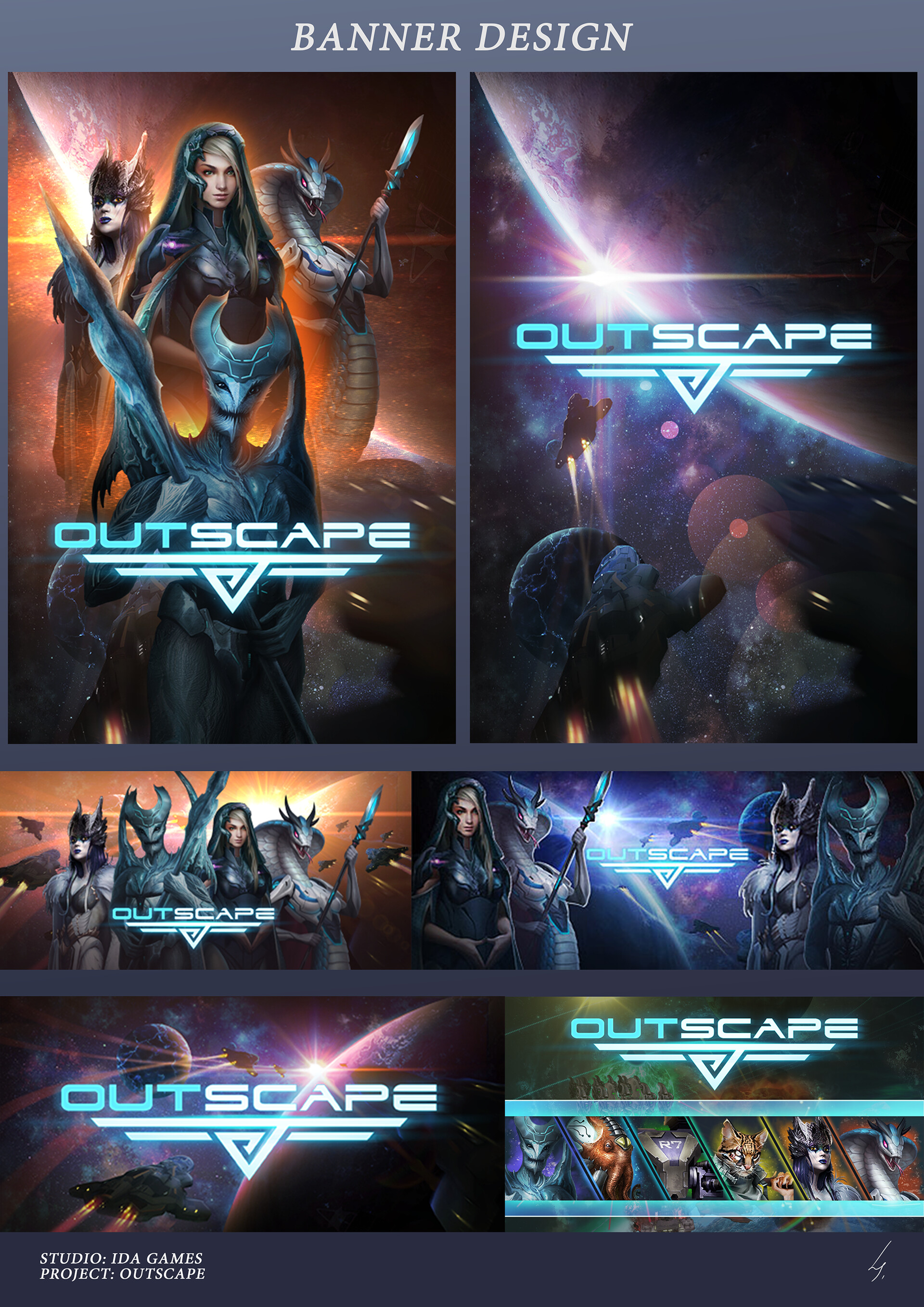 ArtStation - Development of banners for the Outscape project. IDA games ...