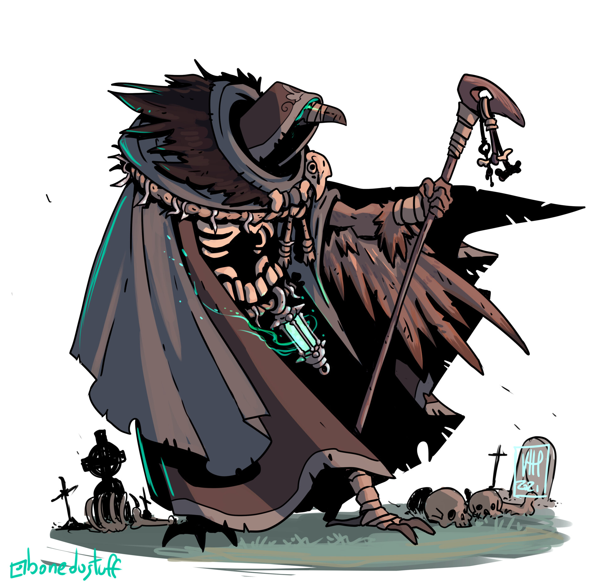 ArtStation - Morrow, vulture necromancer