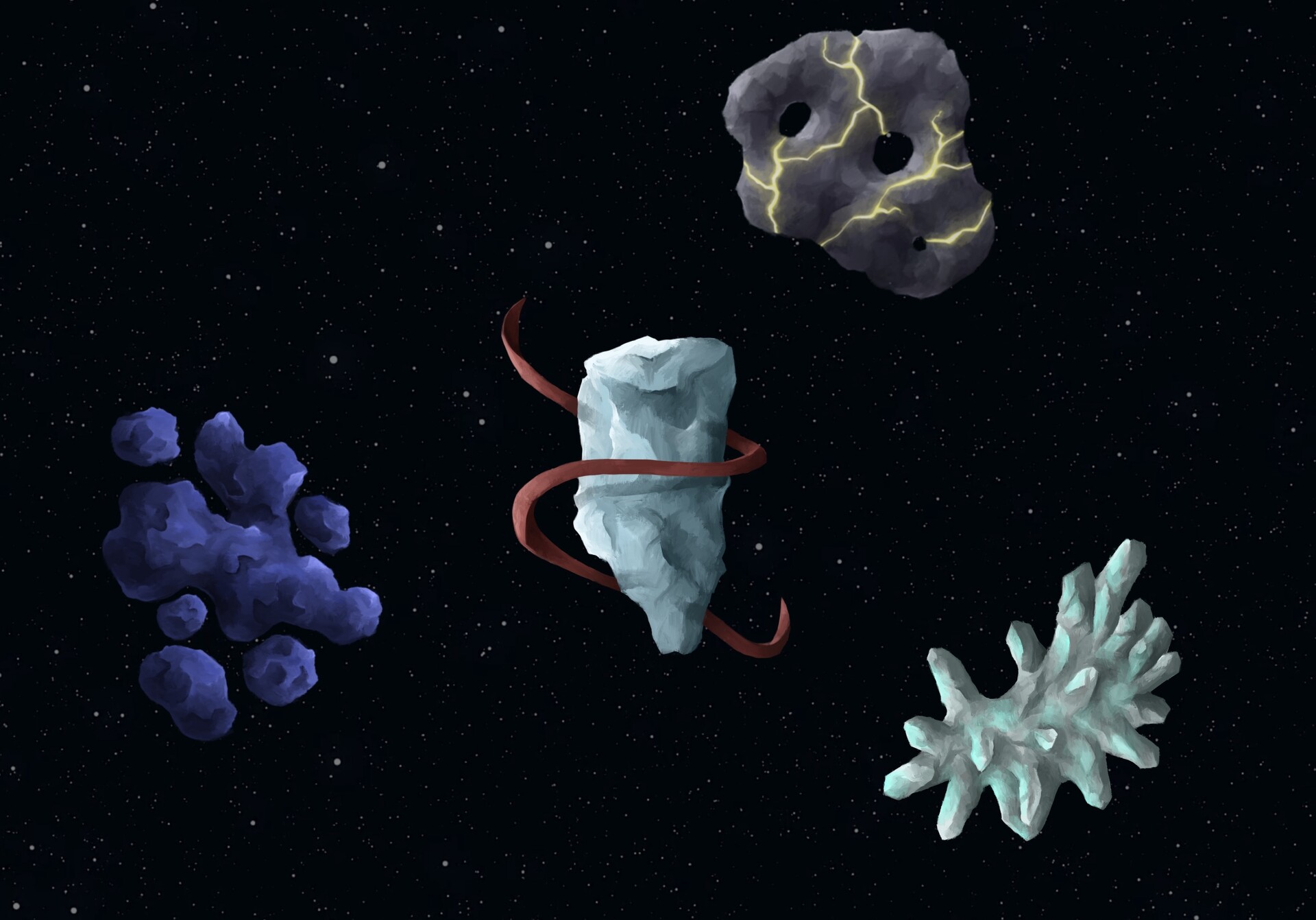 ArtStation - space rocks