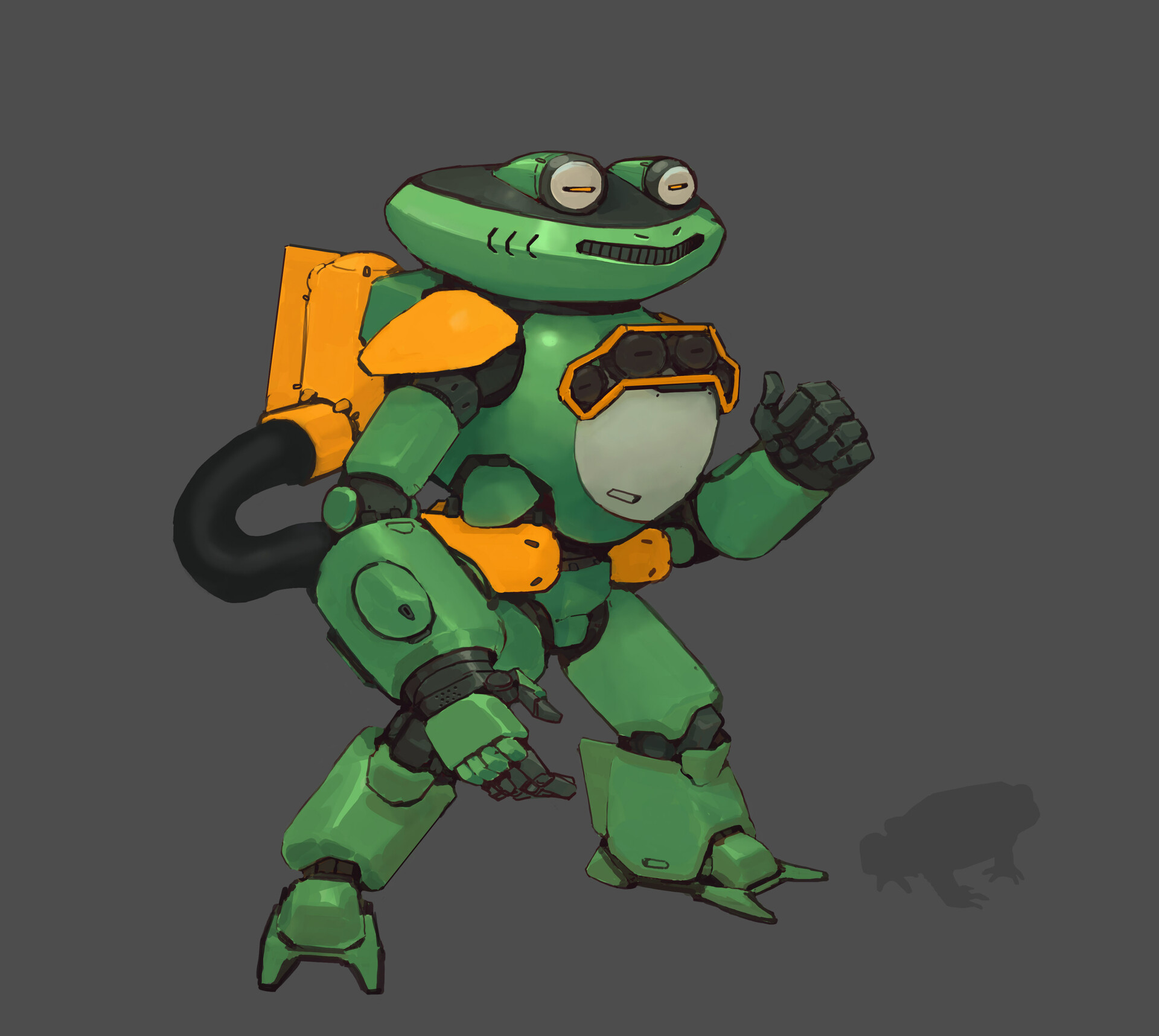 ArtStation - Froggy Mech Sketch