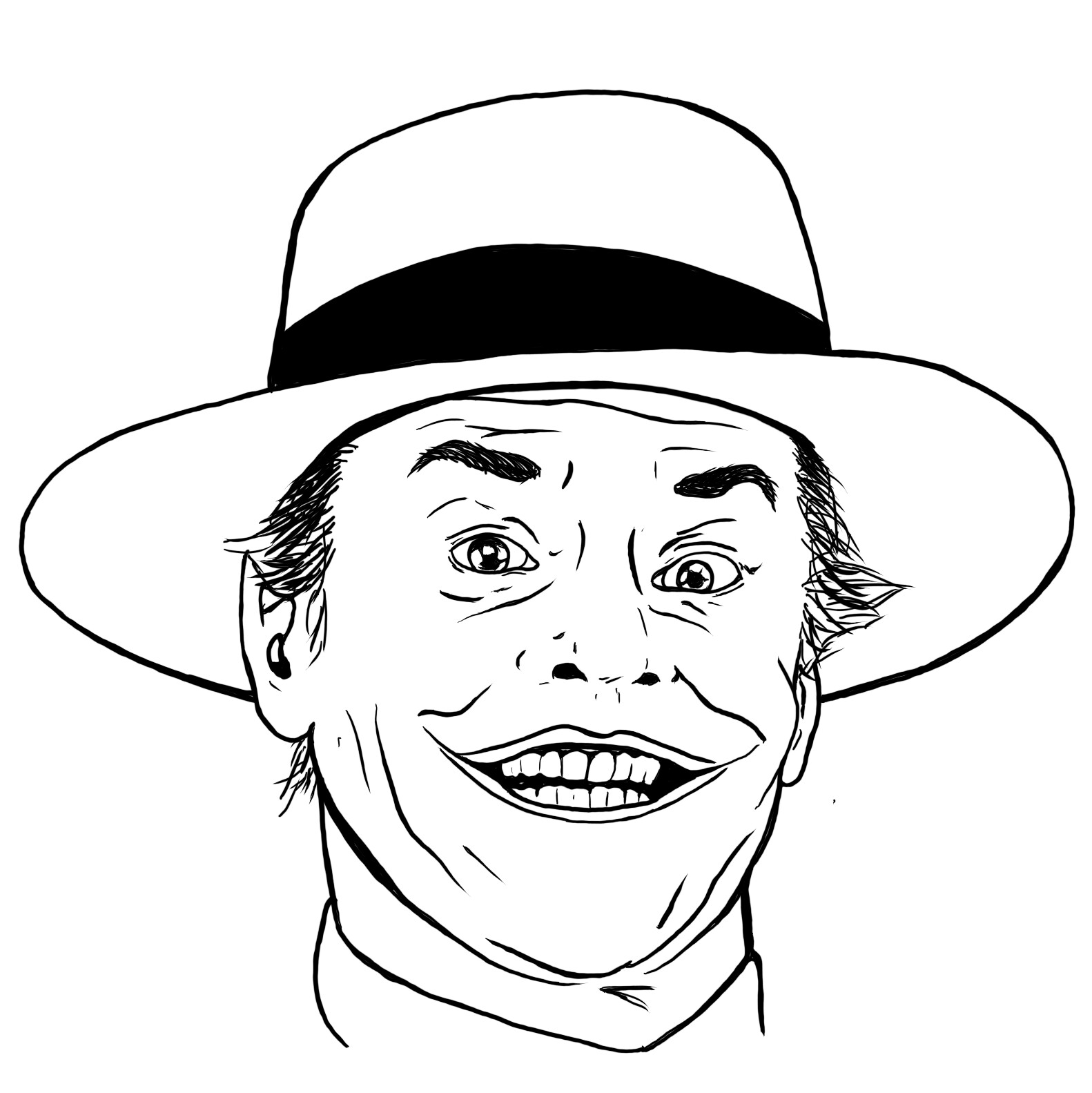 how to draw jack nicholson