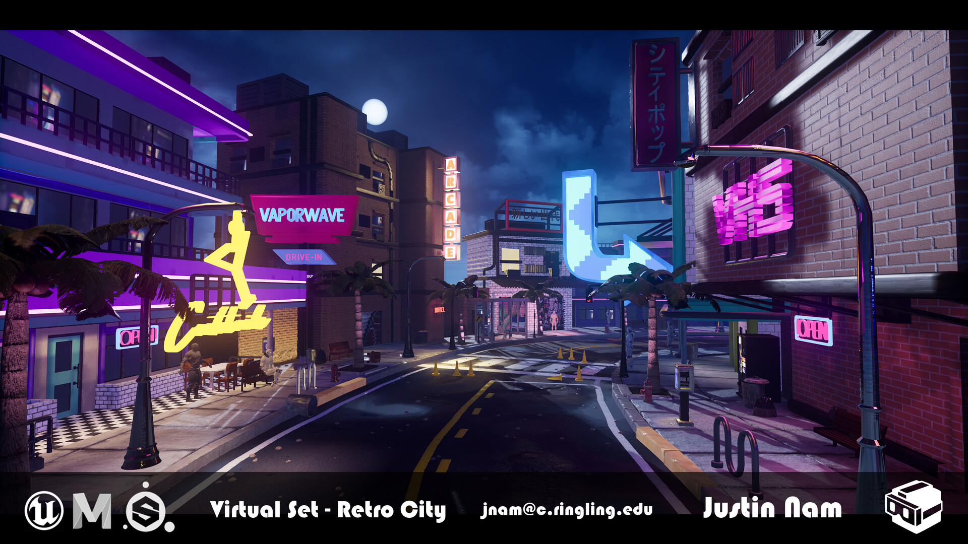 ArtStation - Retro City Virtual Set