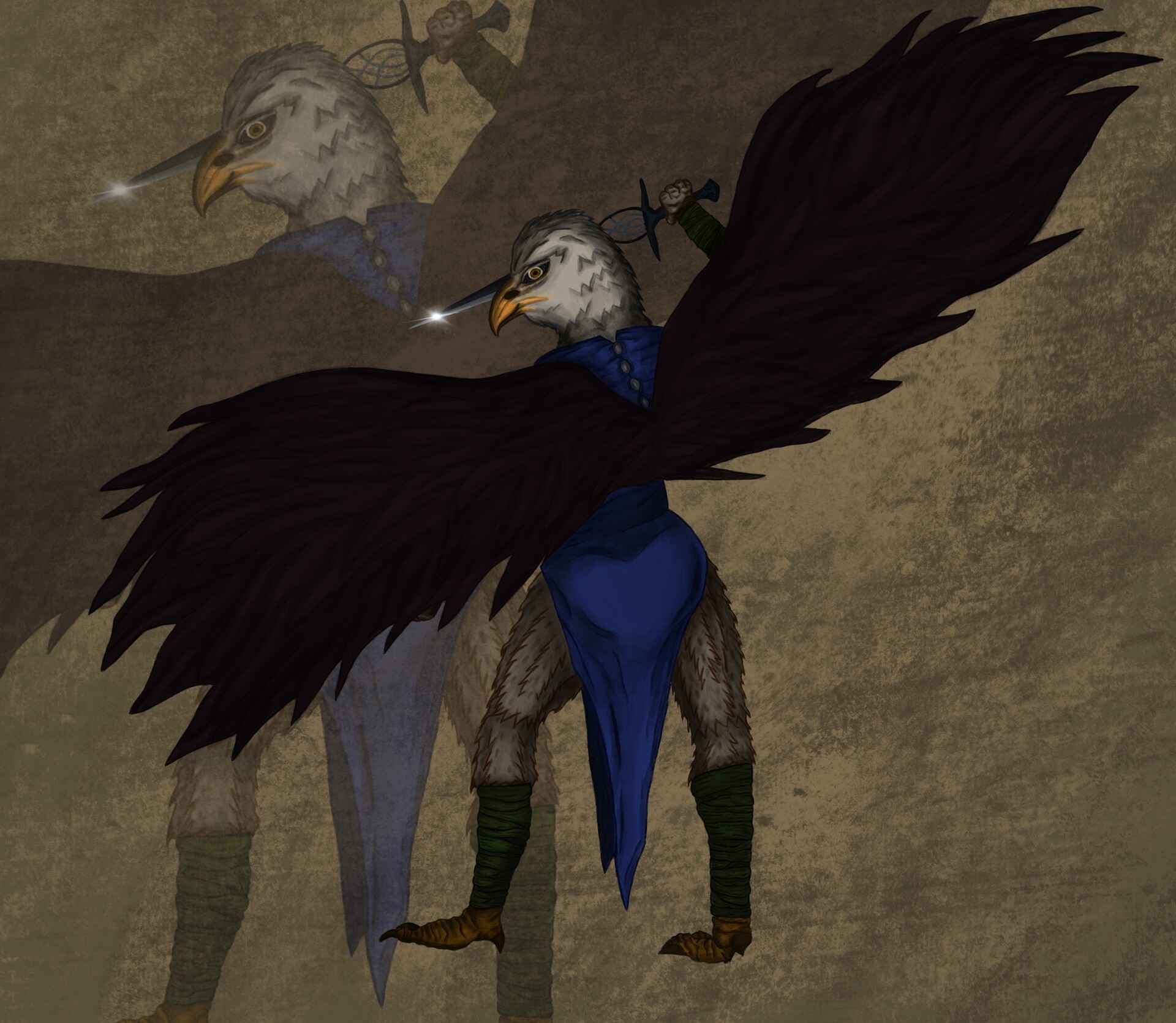 ArtStation - Aarakocra Fighter