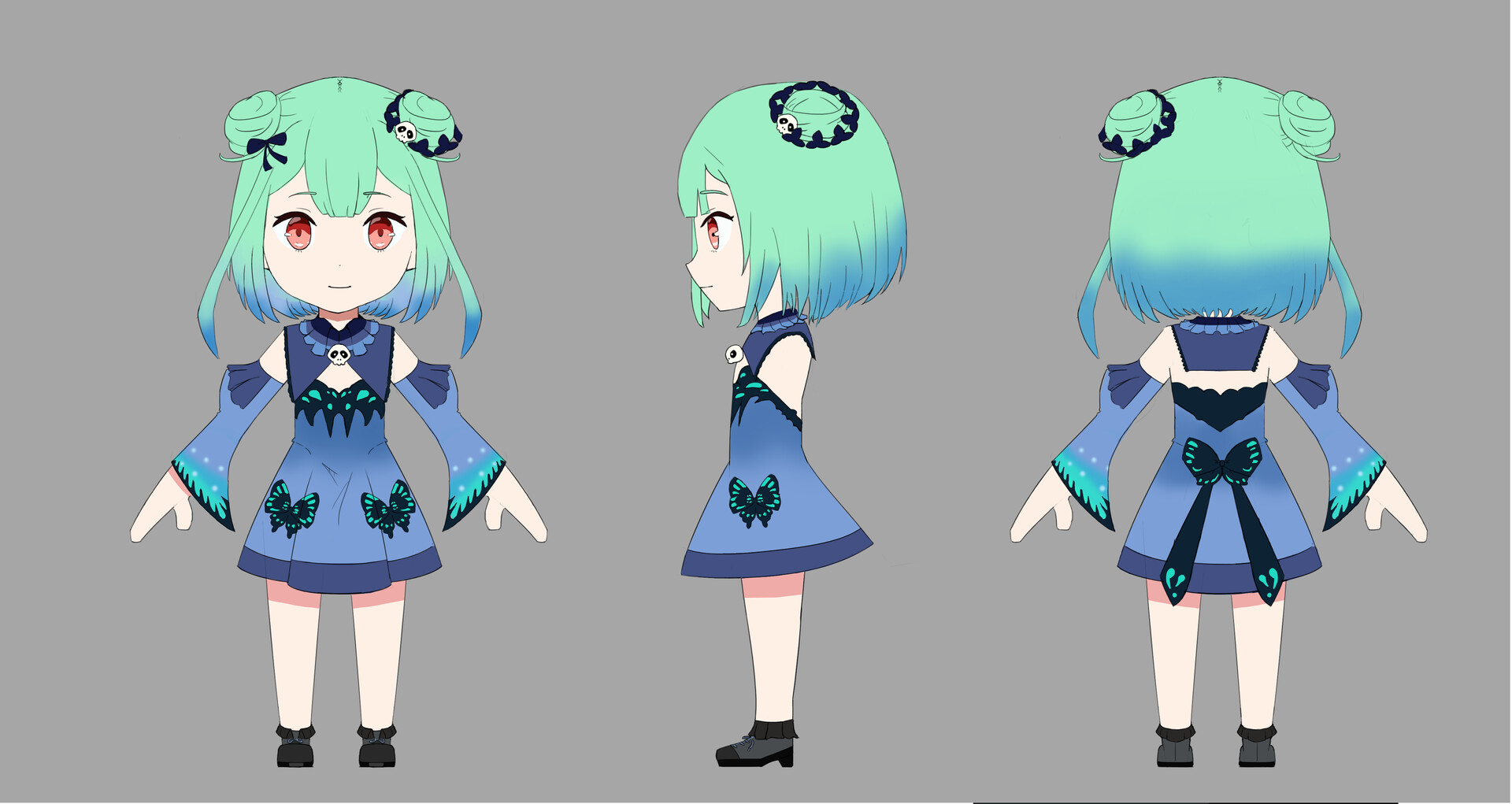 ArtStation - Uruha Rushia Model Sheet