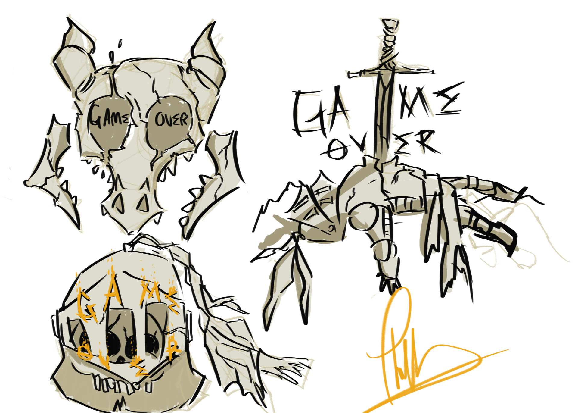 ArtStation - dark souls inspired UI Design