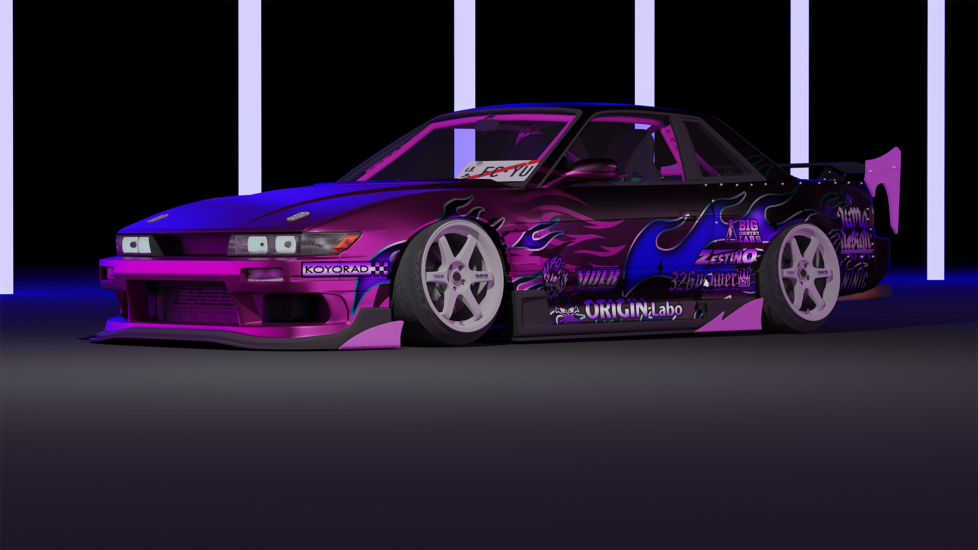 ArtStation - Nissan Silvia S13 Origin Labo Kima Design | Nobody Need ...