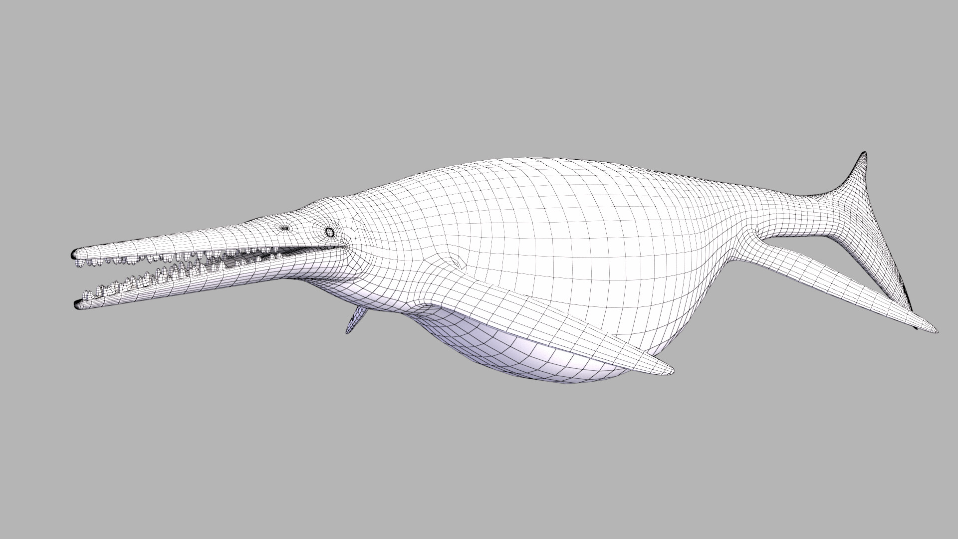 ichthyosaur skeleton 3d