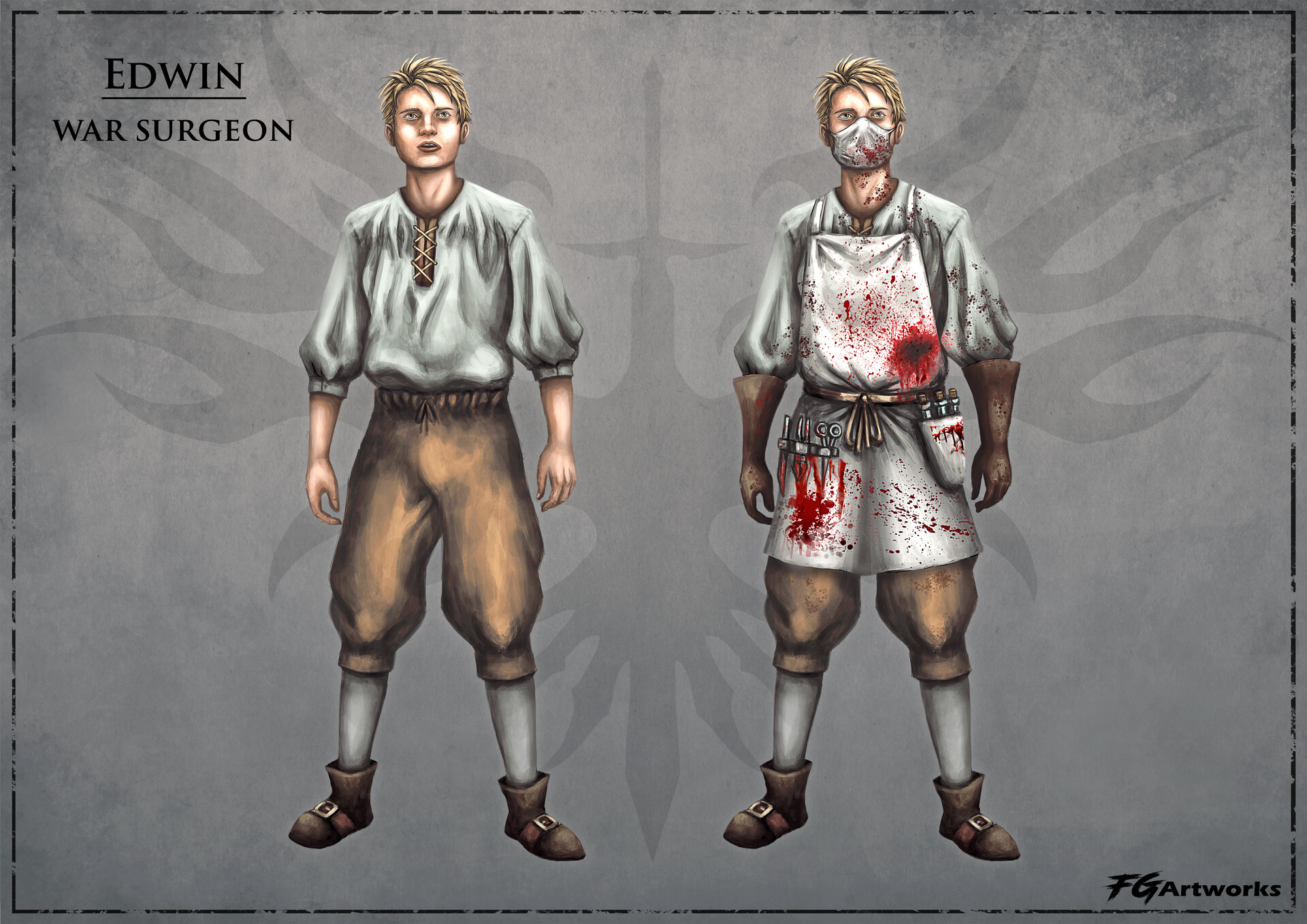 ArtStation - Edwin (Phoenix Crusade) - Character concept art and design