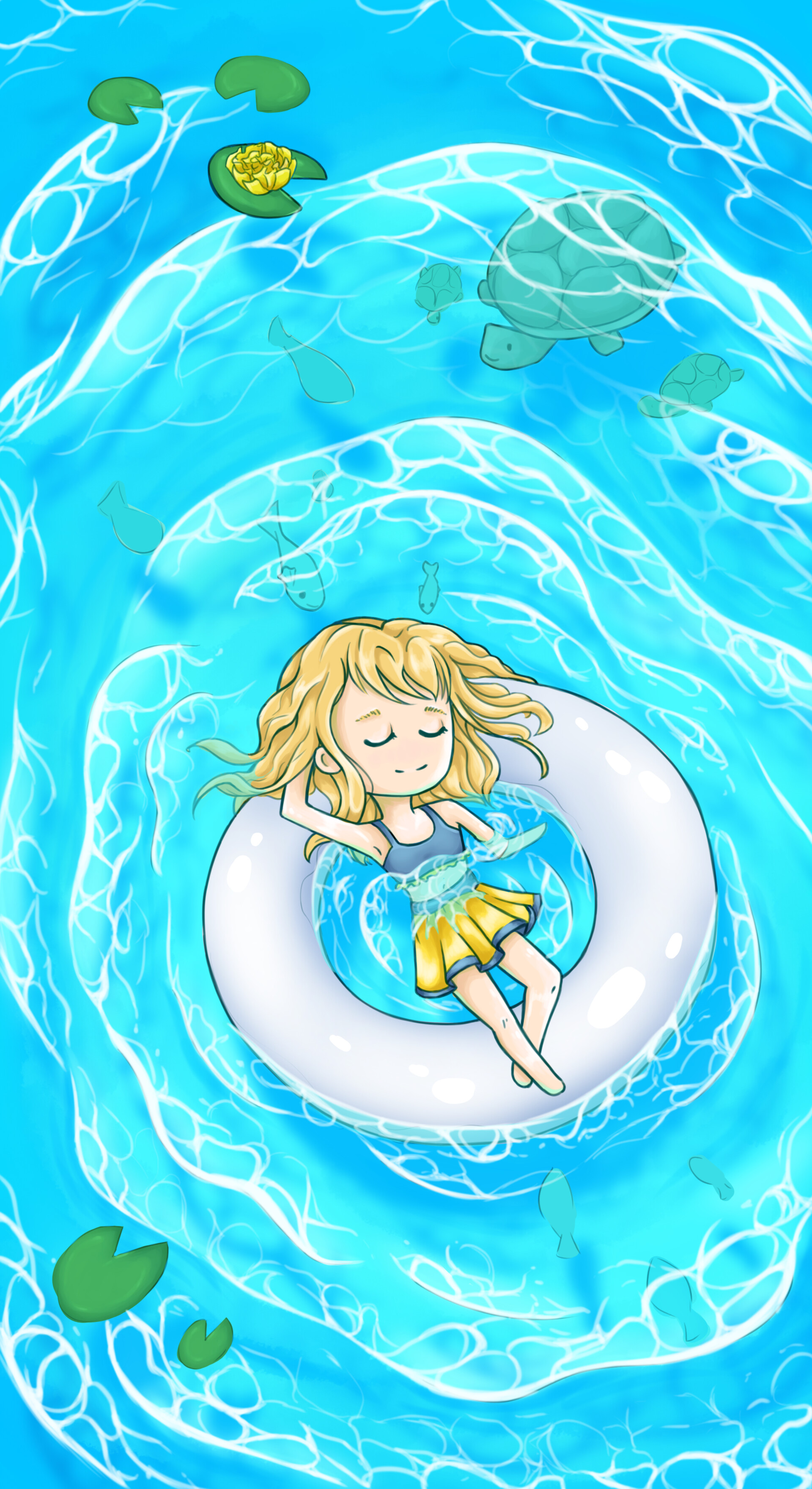 ArtStation - Peaceful - Water Phone Background