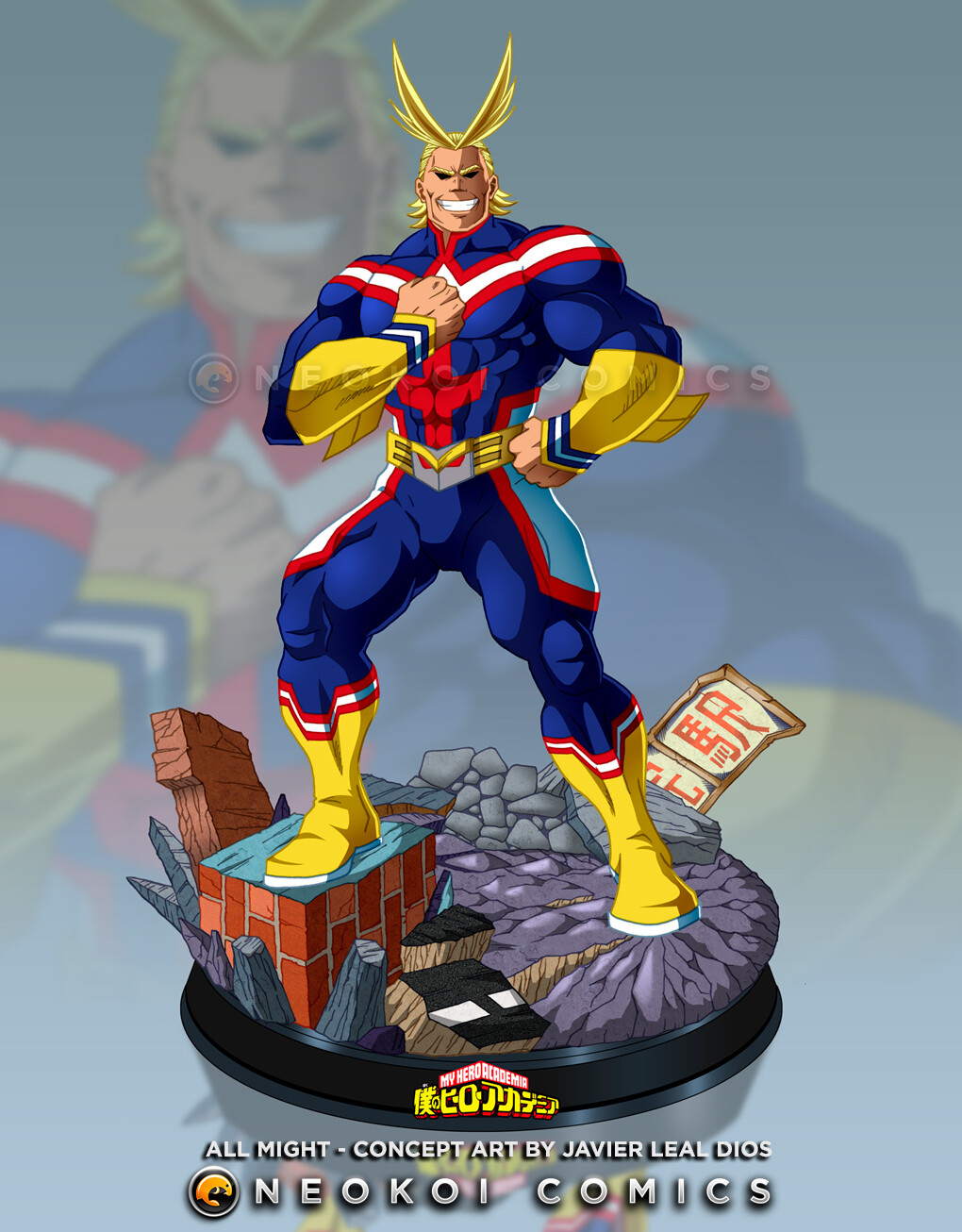 ArtStation - All Might - Concept Art