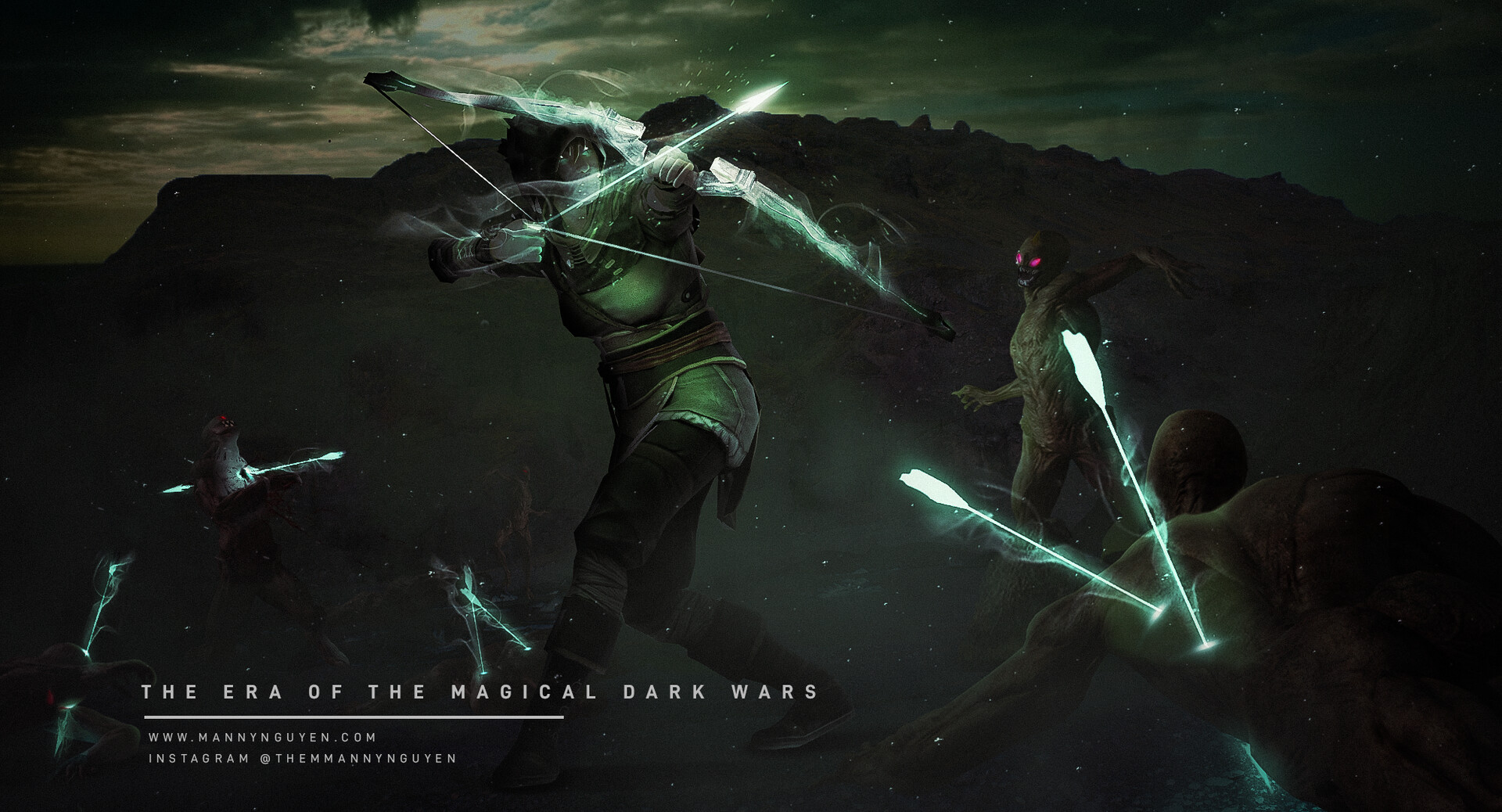 ArtStation - Fantasy Concept Art Battle Archer Keyframe Shot