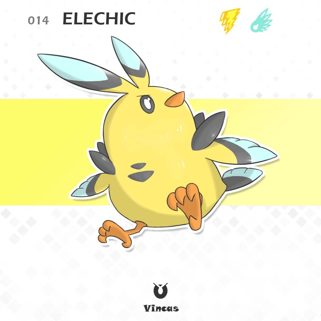 ArtStation - Fakemon 014 - ELECHIC