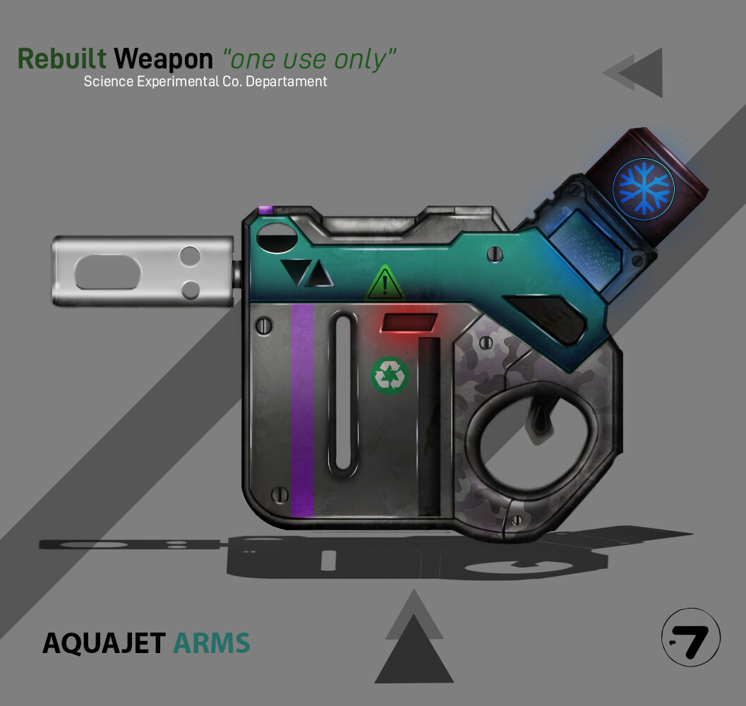 ArtStation - Single-use emergency weapon.