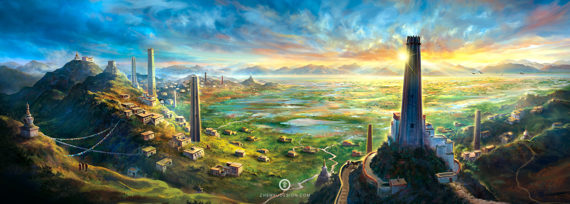 ArtStation - Tibetan Watchtower