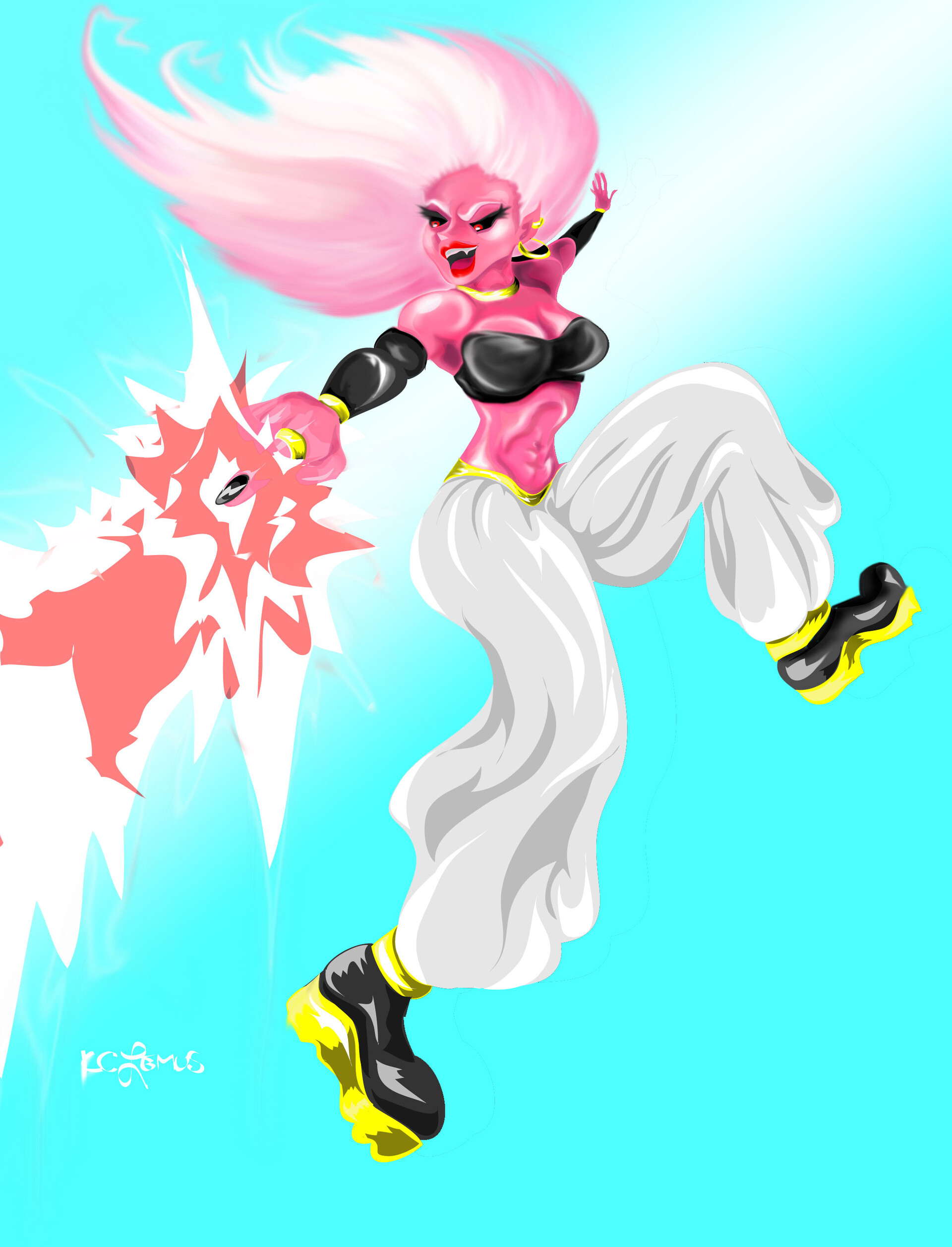 ArtStation - Android 21 pretty in PINK!