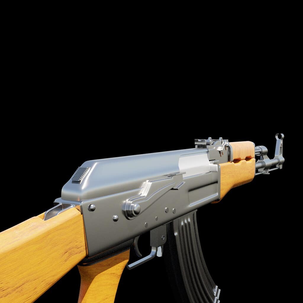 ArtStation - AK 47 RIFLE.