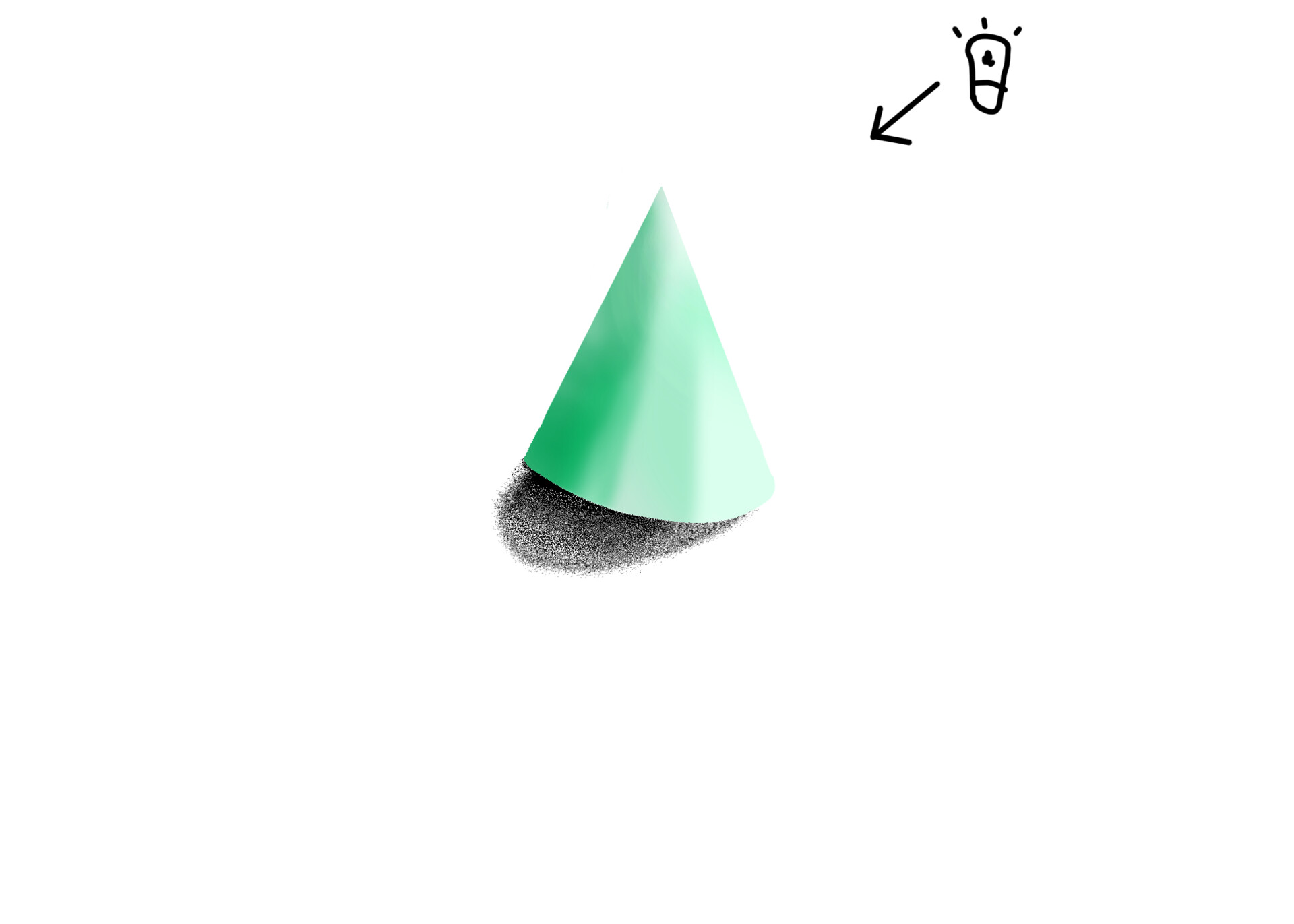 ArtStation - Lighting on a cone