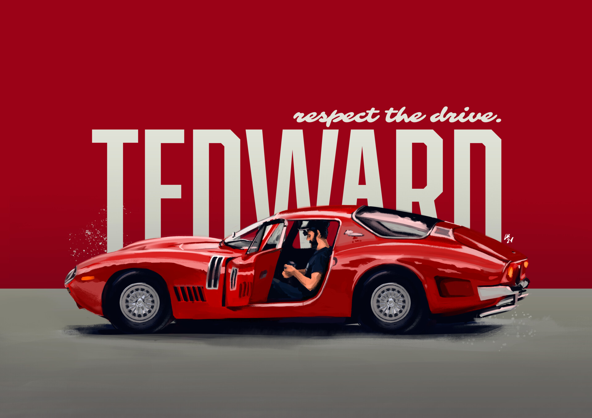 ArtStation - Painting of Tedward (With progress pics!)