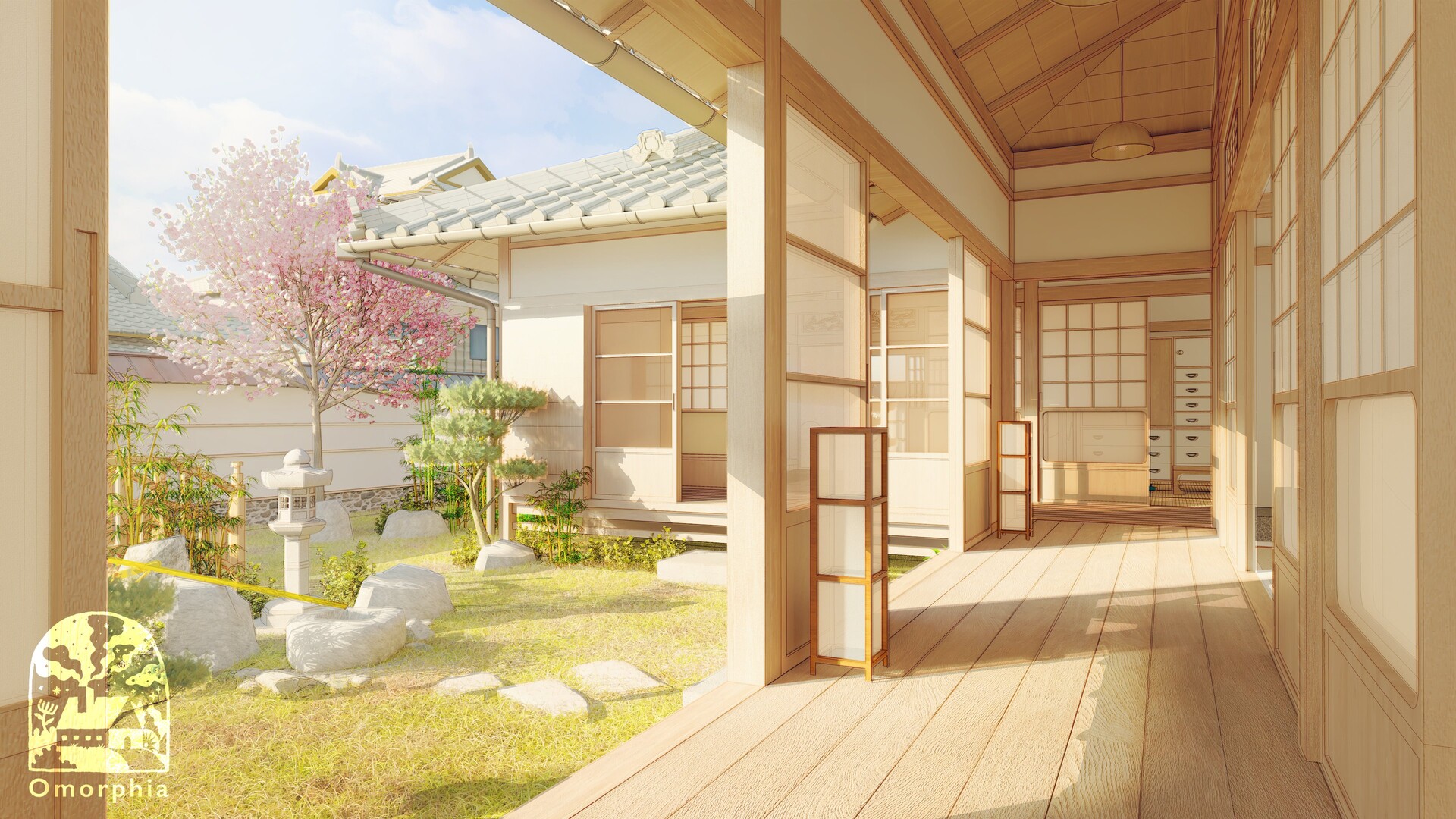 zen garden background