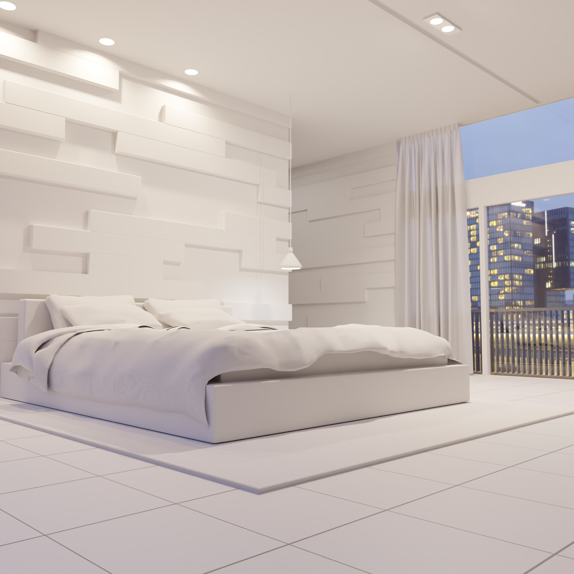 ArtStation - White flat Render