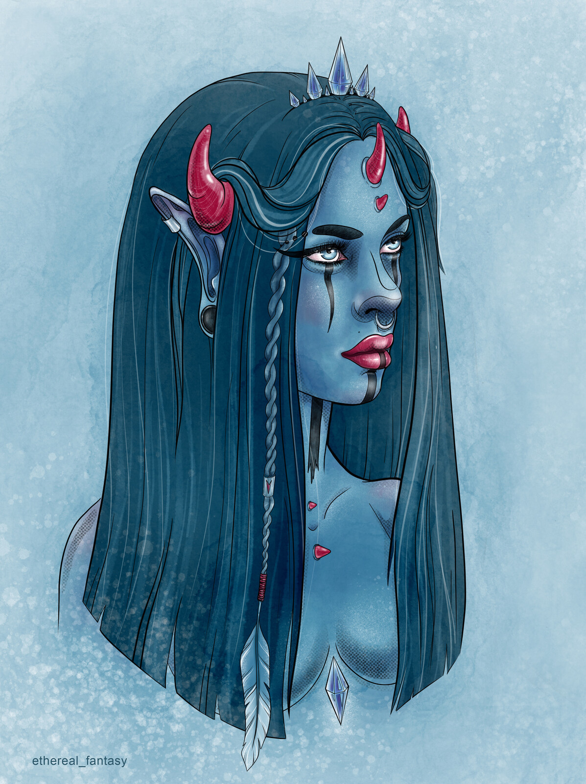 ethereal_fantasy - Blue Demoness №2