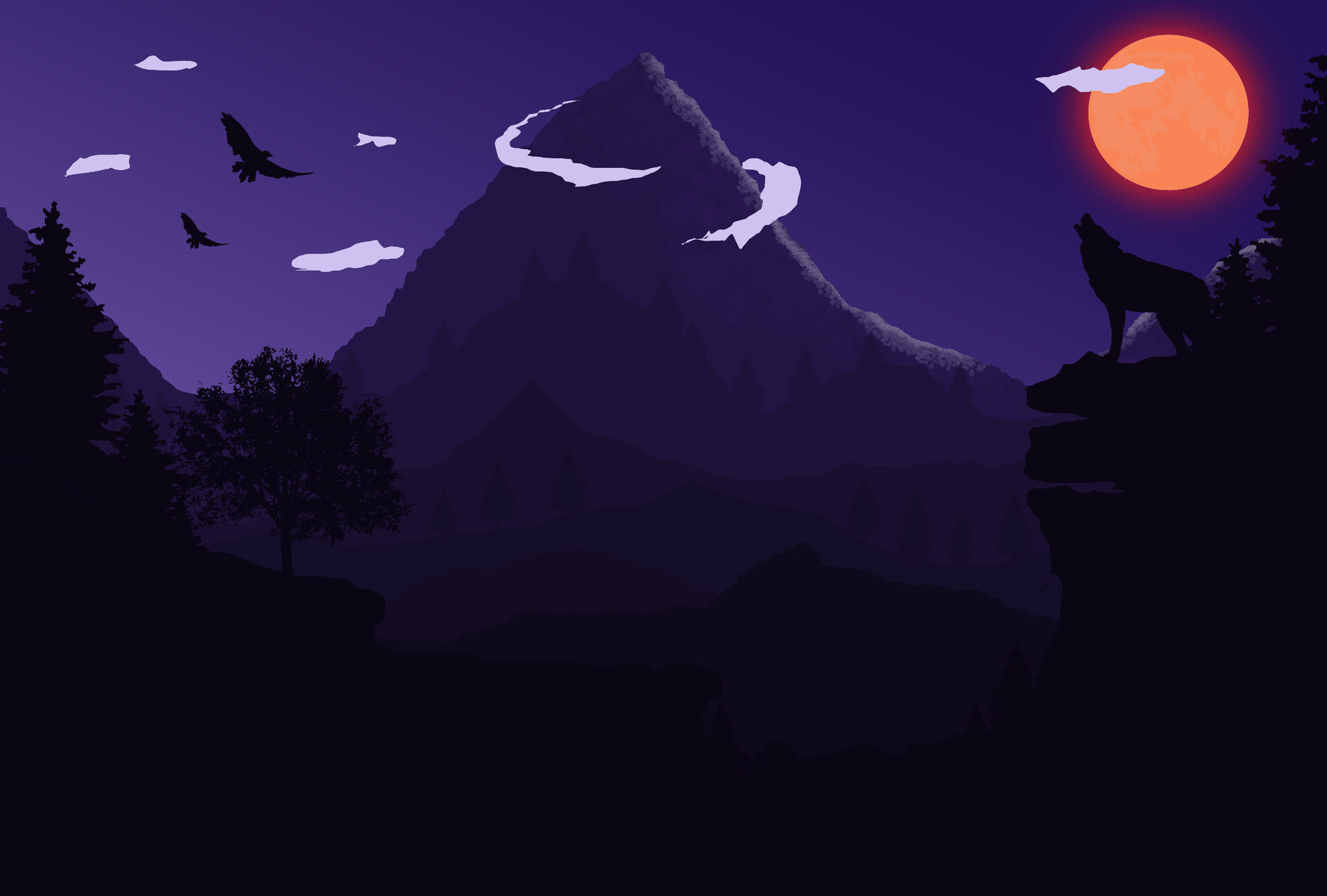 ArtStation - Red Moons - Hols