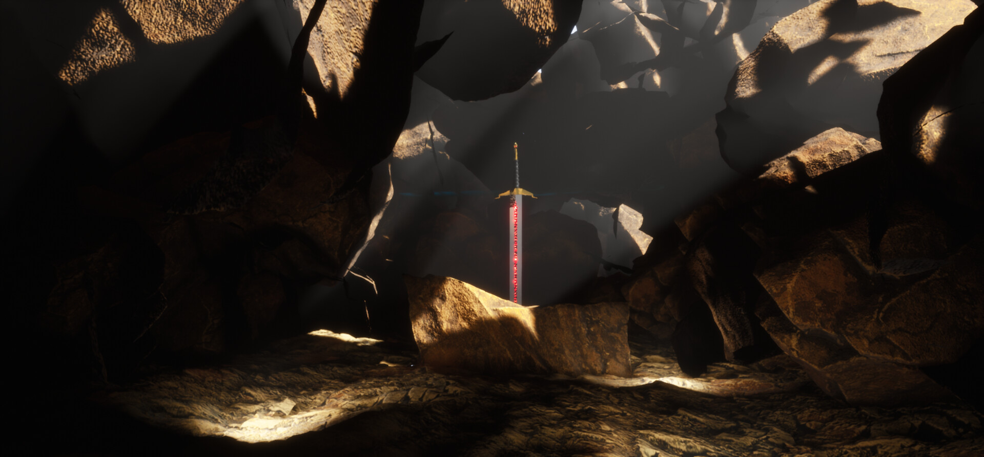 ArtStation - Excalibur - Sword in stone