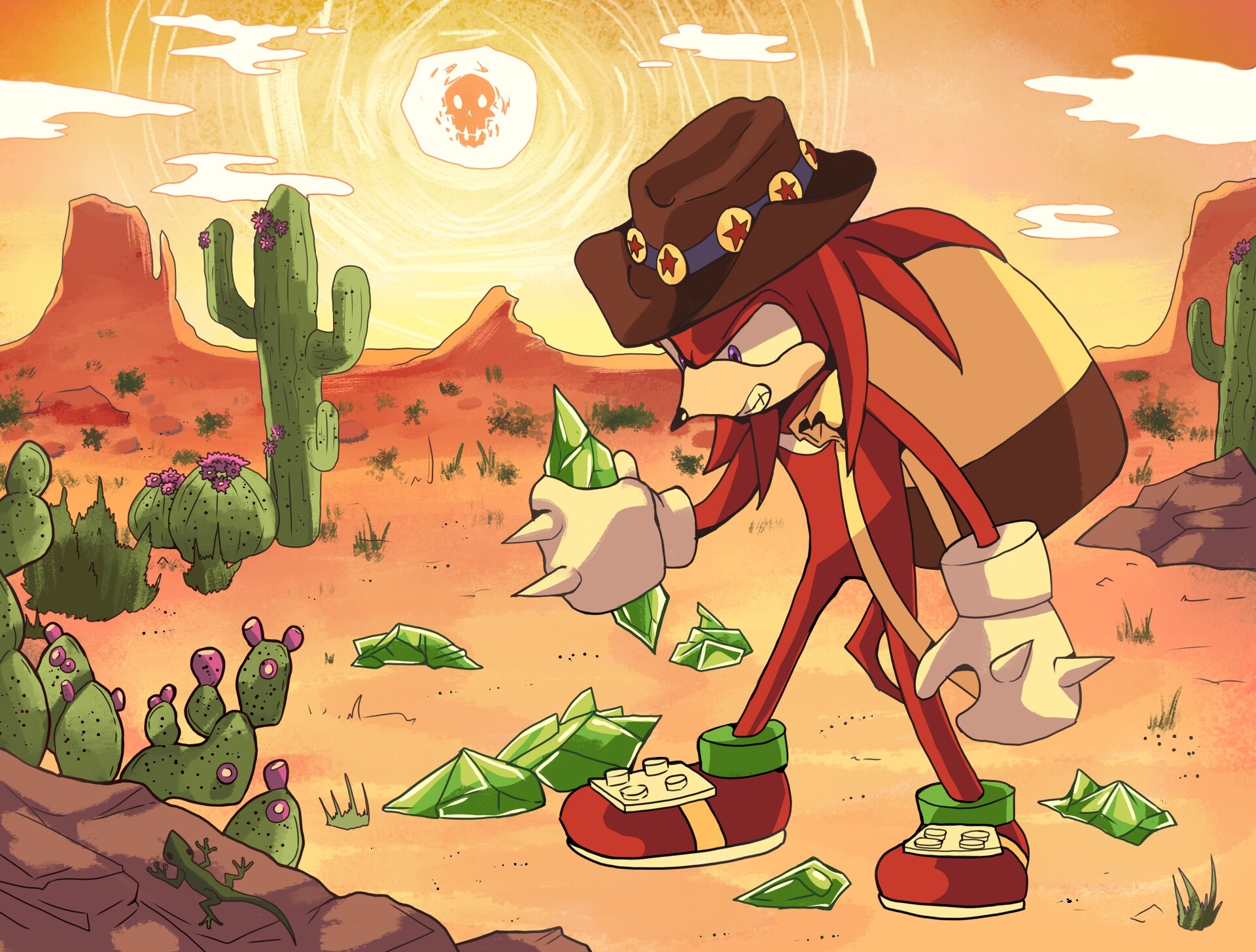 ArtStation - Knuckles in the desert