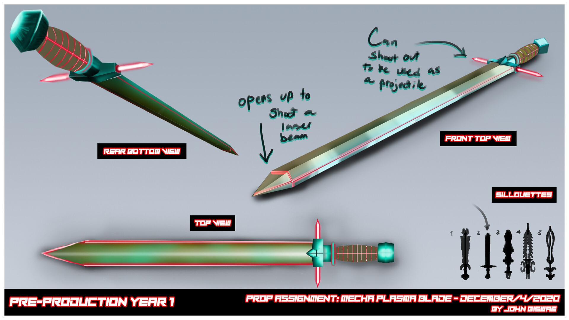 ArtStation - Laser Sword weapon design